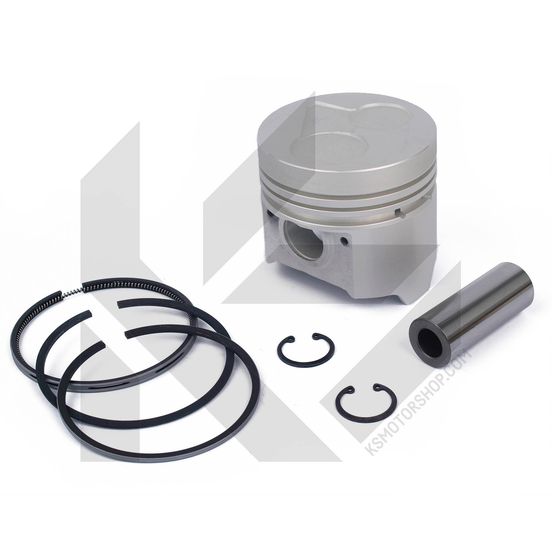 Complete piston with rings and pin - 108708D STD NON OE - 108708D ...