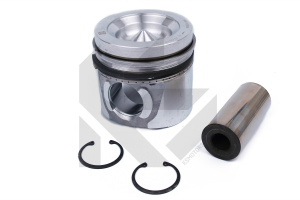 Piston with rings and pin - MEC857350 MEC-DIESEL - 47628864, 500055467 ...