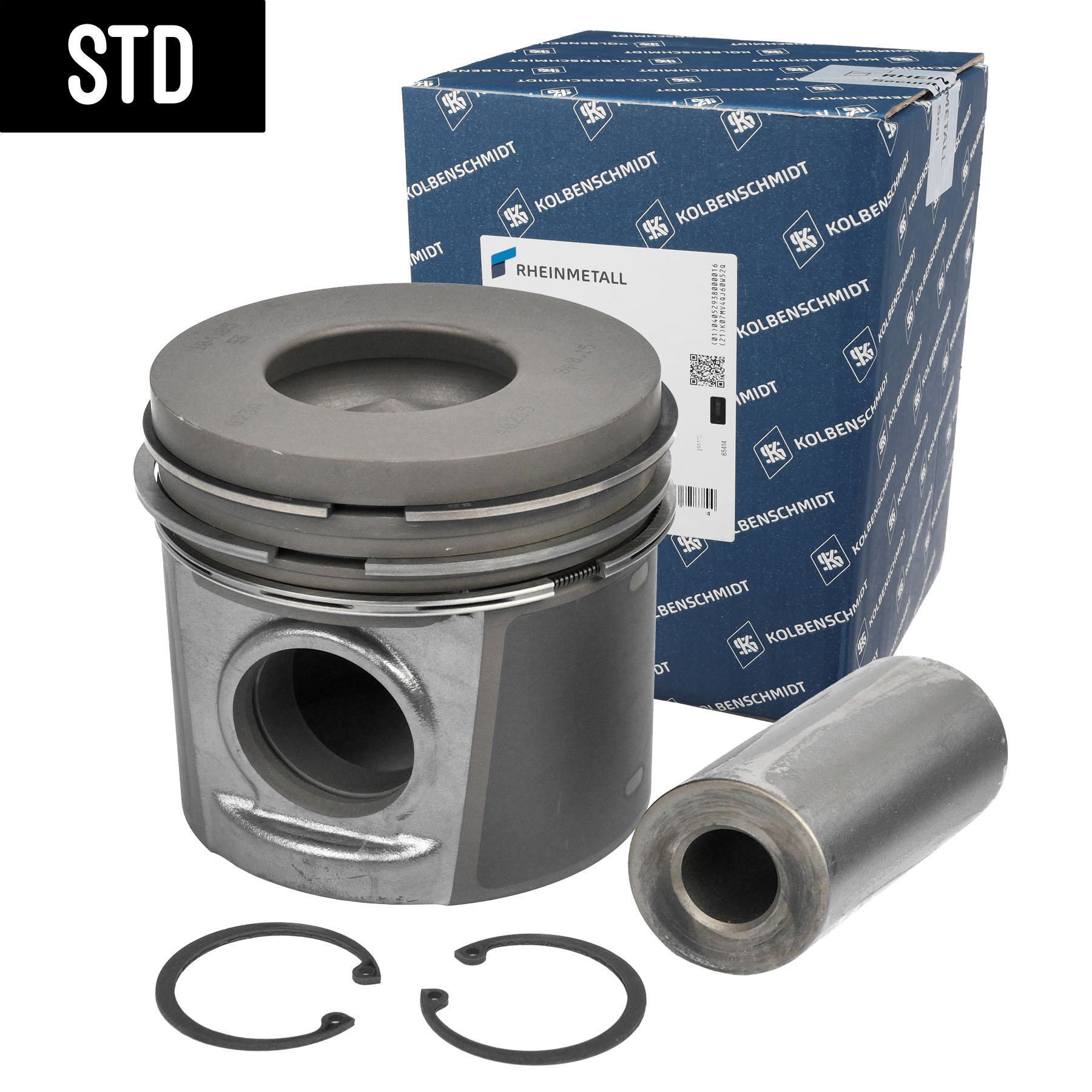 Piston with rings and pin - 40235600 KOLBENSCHMIDT - 99529600, 4115P511 ...