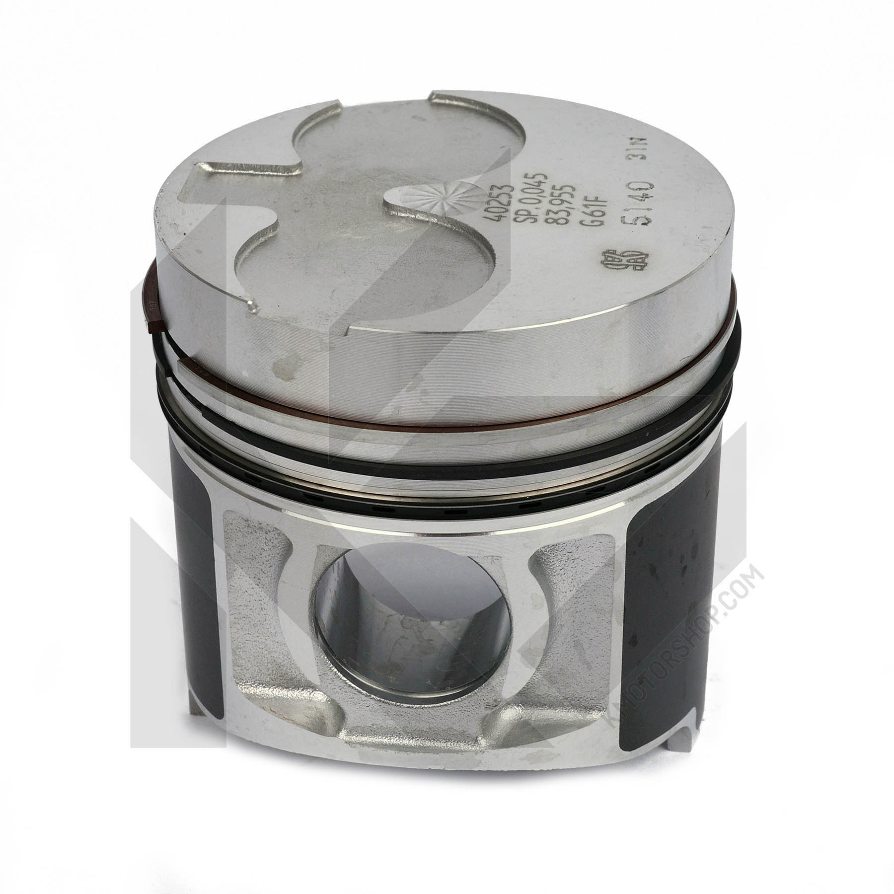 Piston with rings and pin - 40253600 KOLBENSCHMIDT - 115017490 ...