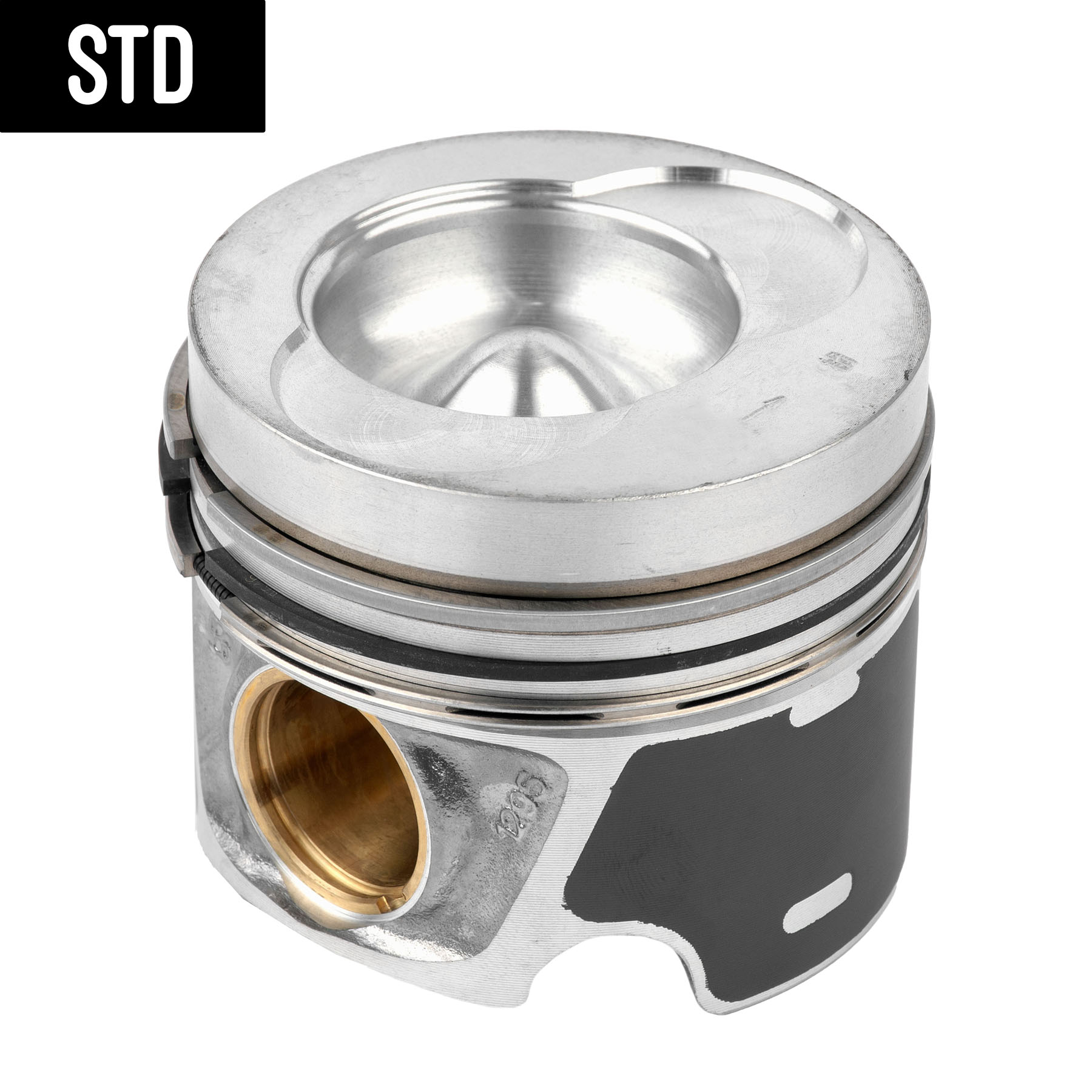Piston with rings and pin - 40683600 KOLBENSCHMIDT - 076107065A ...