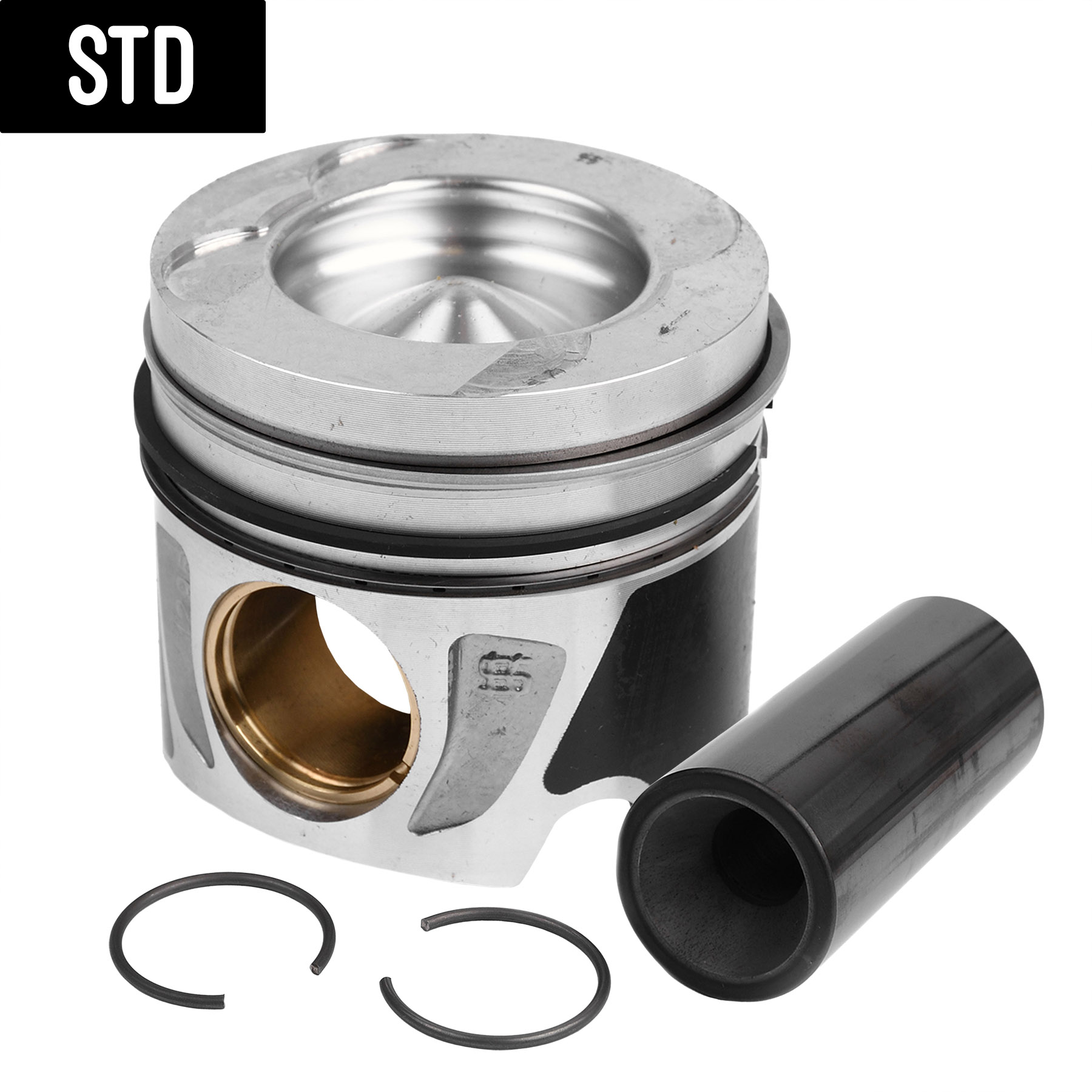 Piston with rings and pin - 40776600 KOLBENSCHMIDT - A6510300417 ...