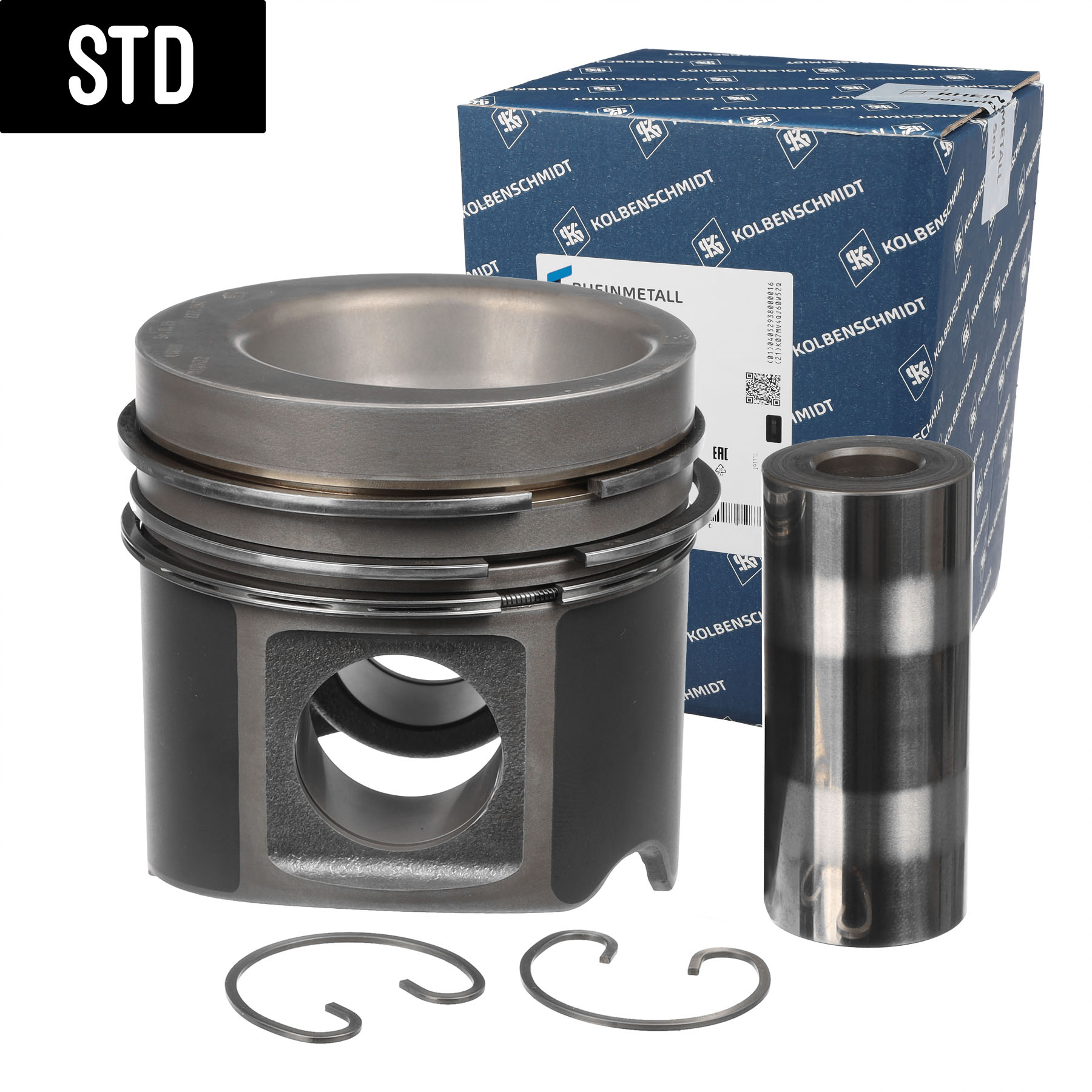 Píst včetně kroužků a čepu - 41000600 KOLBENSCHMIDT - 51.02500-6157 ...