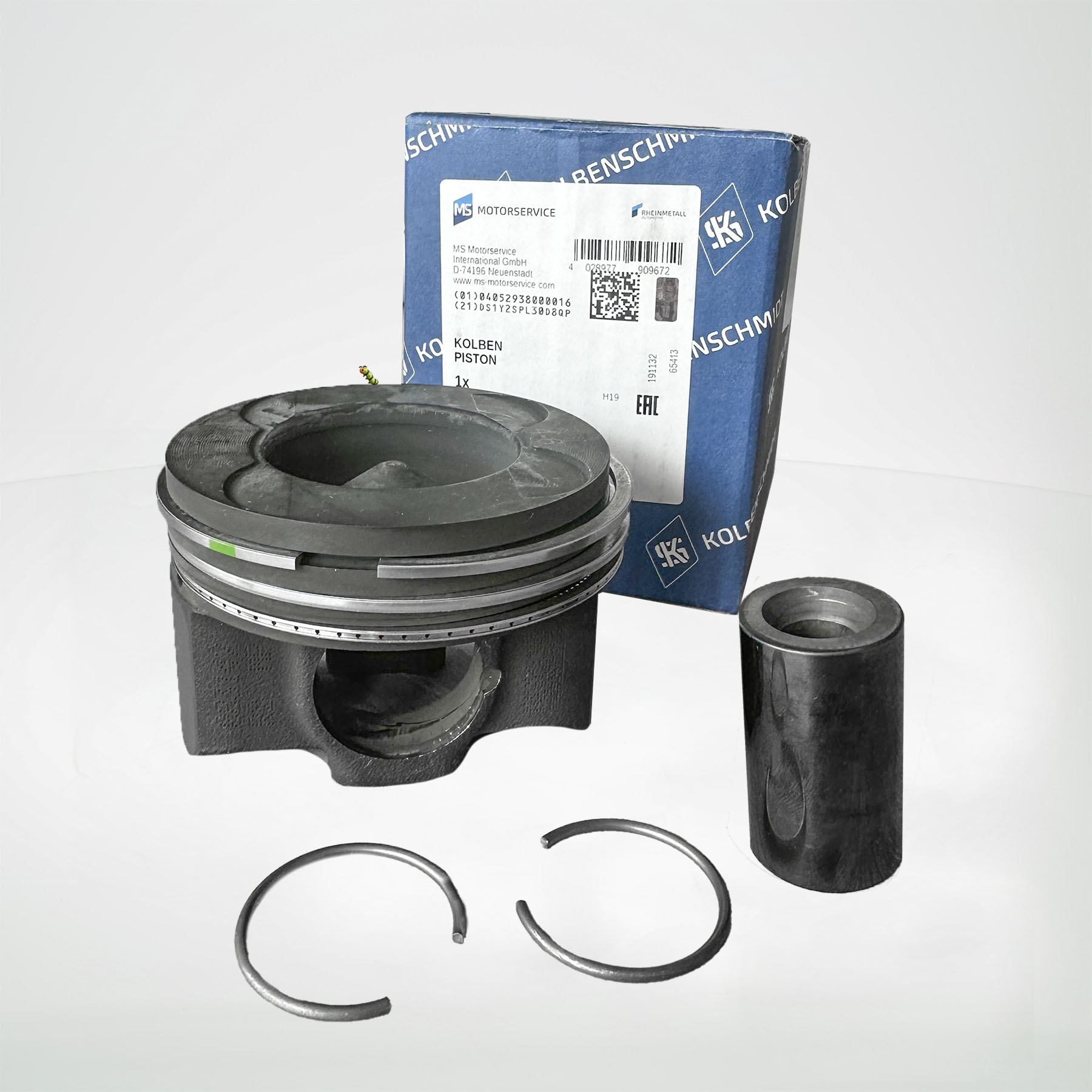 Piston with rings and pin - 41080600X KOLBENSCHMIDT - 6420309717 ...