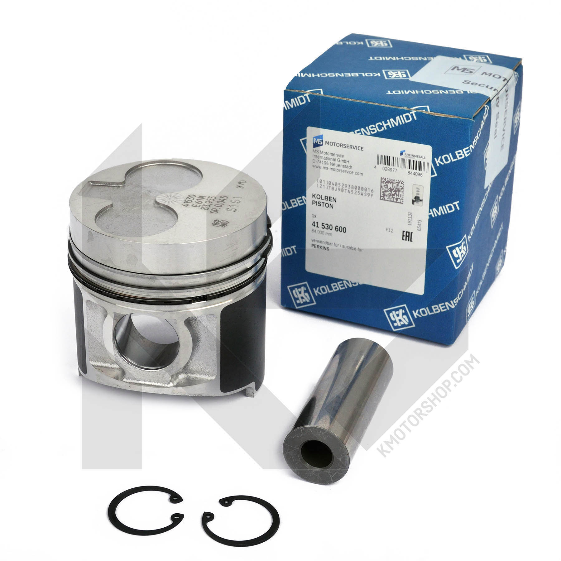 Piston with rings and pin - 41530600 KOLBENSCHMIDT - 115017581, 5151 ...
