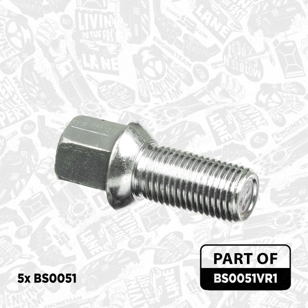 Wheel Bolt 5 pcs - BS0051VR1 ET ENGINETEAM - WHT001812, WHT002437 ...