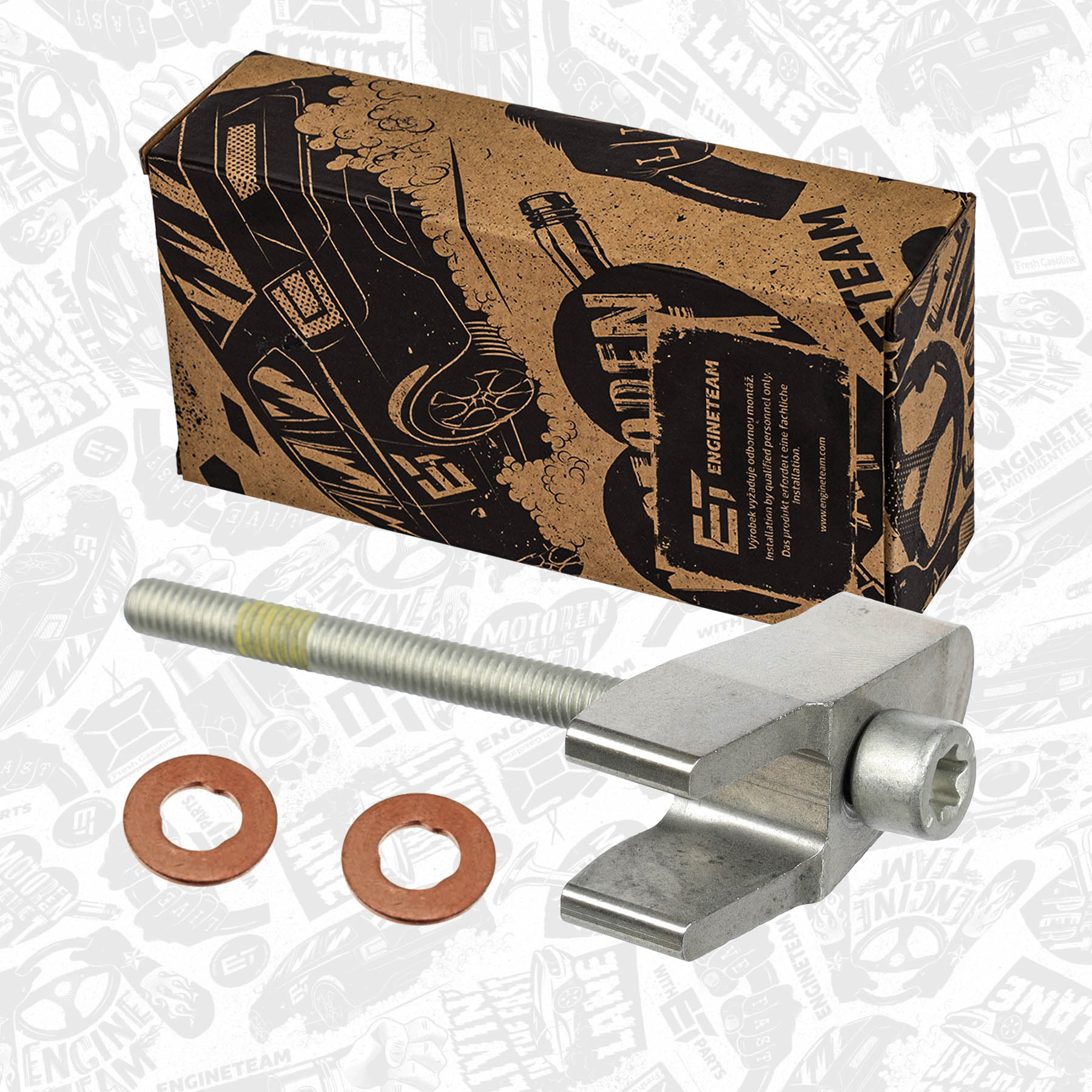 Injector clamp bolt + holder - BS0052VR1 ET ENGINETEAM - 5080302AB, A6110160038, K05080367AA | K ...