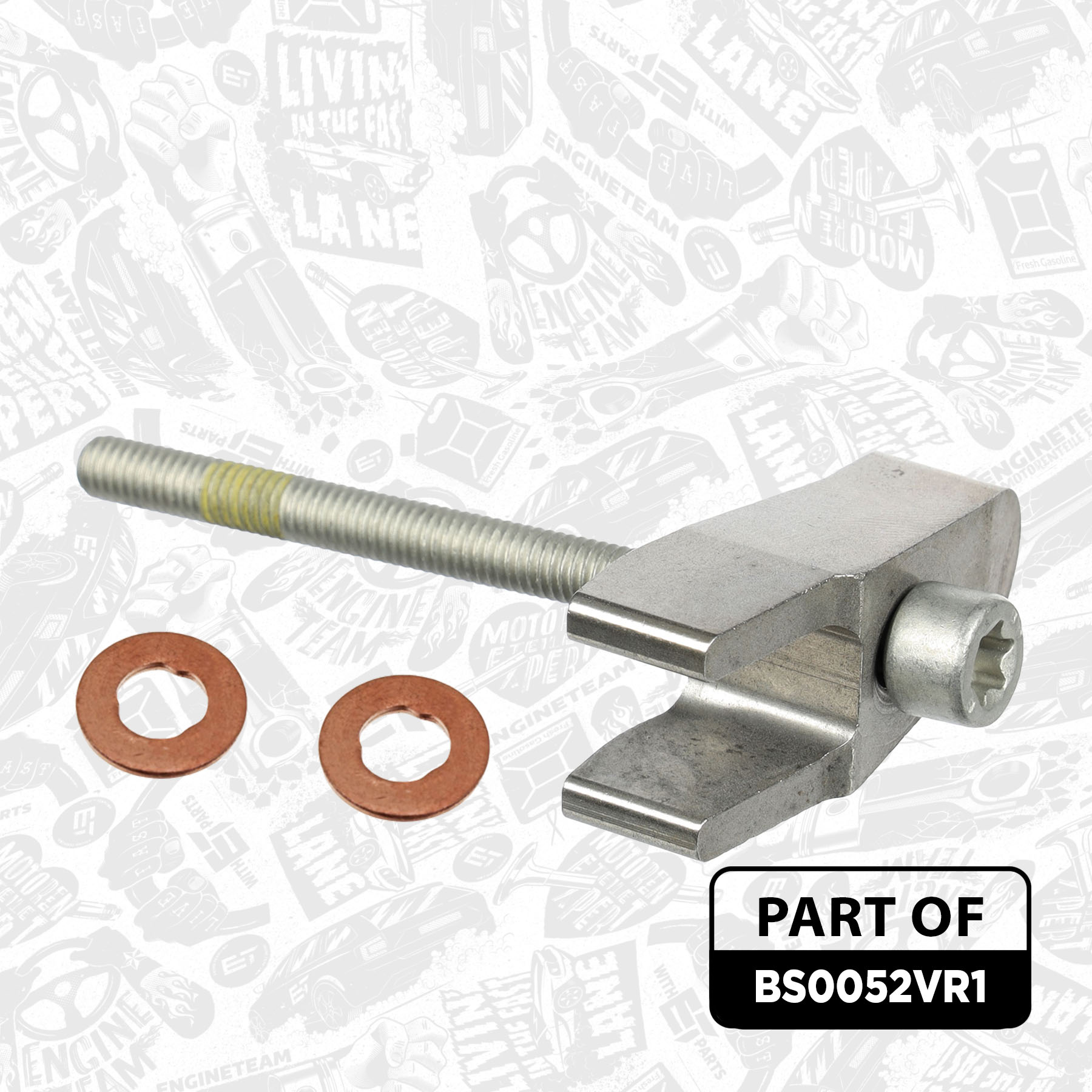 Injector clamp bolt + holder - BS0052VR1 ET ENGINETEAM - 5080302AB ...