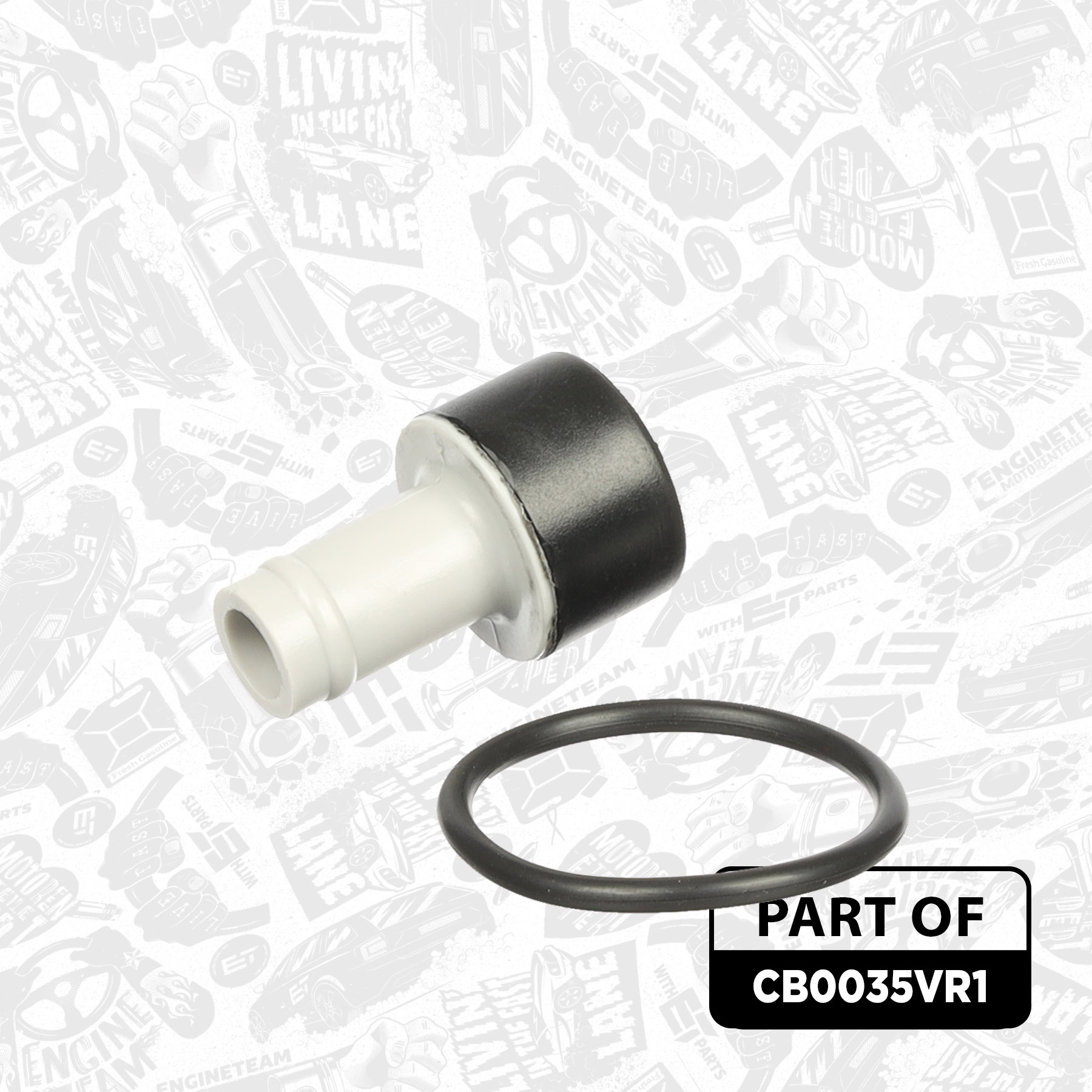 Valve, crankcase ventilation - CB0035VR1 ET ENGINETEAM - 06A129101A ...