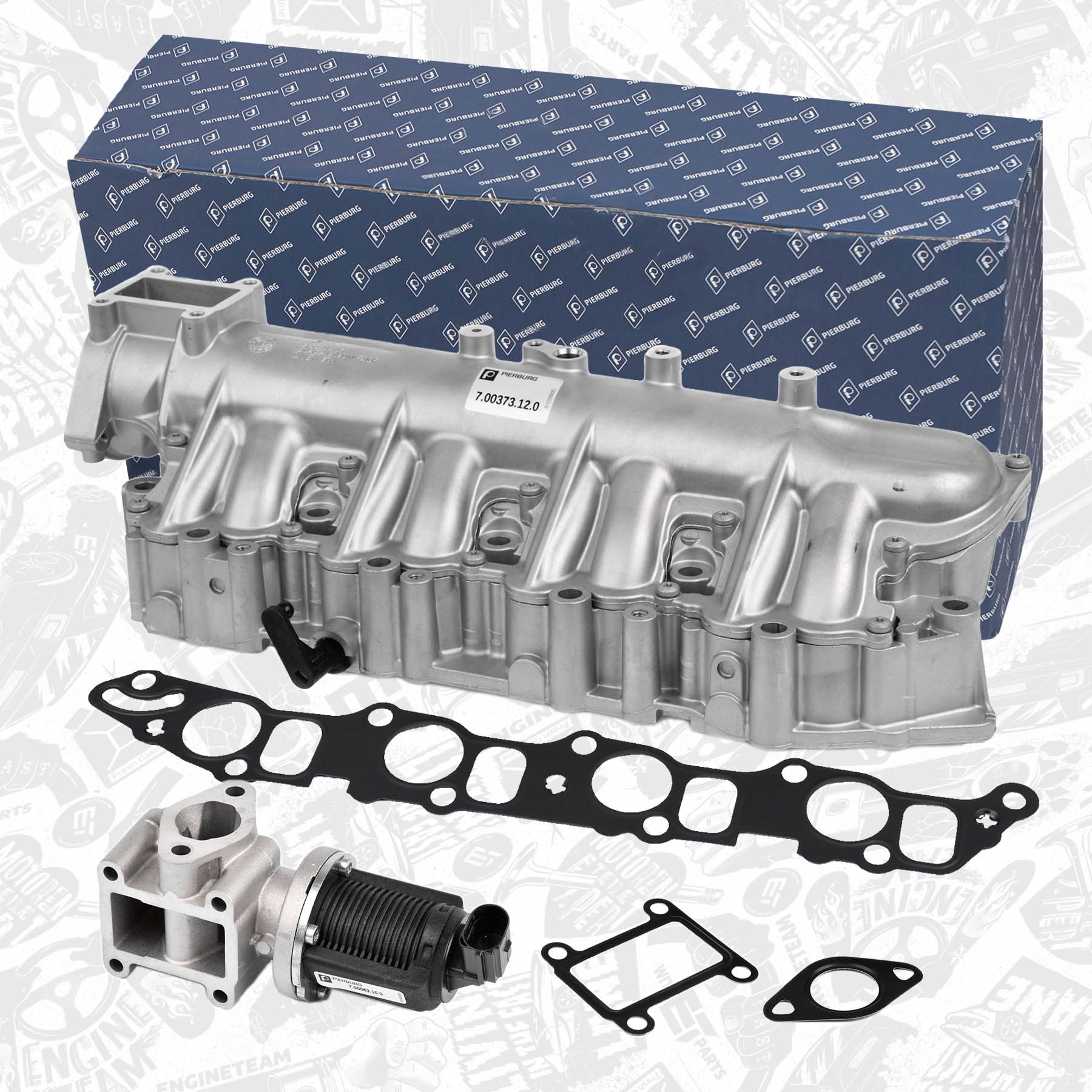 Intake Manifold Module + EGR valve - ED0048VR3 ET ENGINETEAM - 55190238, 55206459, 55210201 | K ...