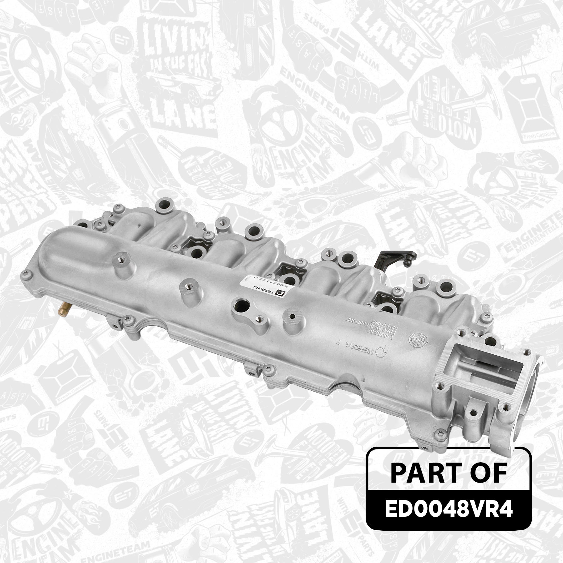 Intake Manifold Module + actuator - ED0048VR4 ET ENGINETEAM - 55190238, 55206459, 55210201 | K ...