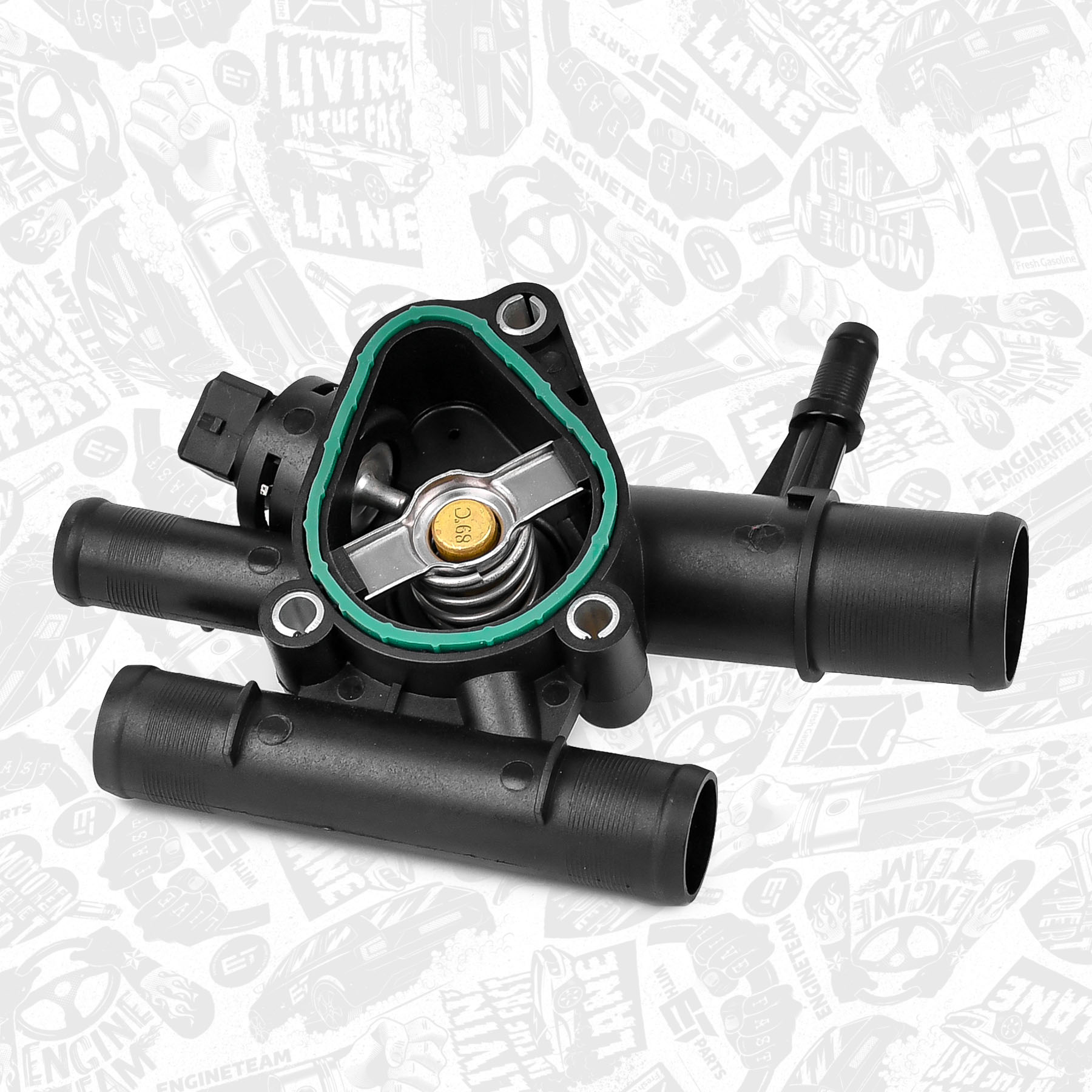 Thermostat, coolant - ED0155 ET ENGINETEAM - 4404305, 6001545350 ...