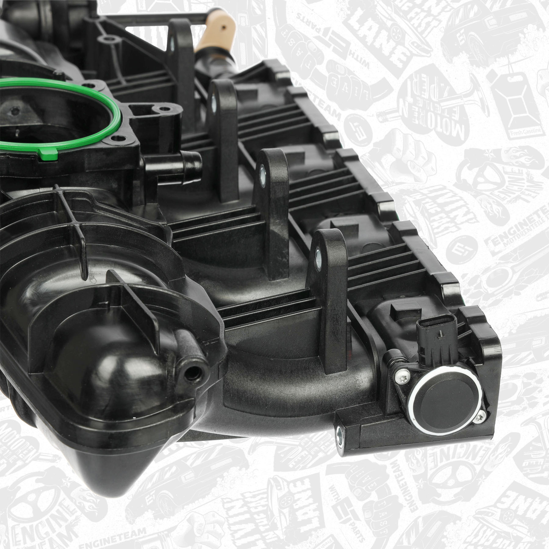 Intake Manifold, air supply - ED0204 ET ENGINETEAM - 06J998386 ...