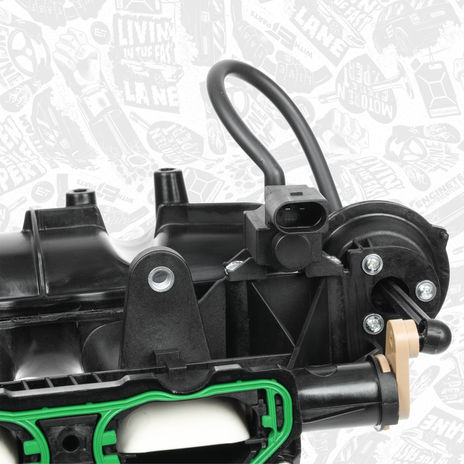 Intake Manifold, air supply - ED0204VR1 ET ENGINETEAM - 06J998386 ...