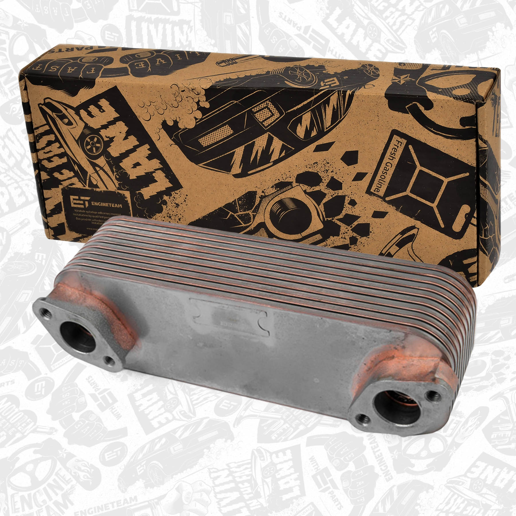 Oil Cooler, engine oil - HE0001 ET ENGINETEAM - 51.05601-0172 ...