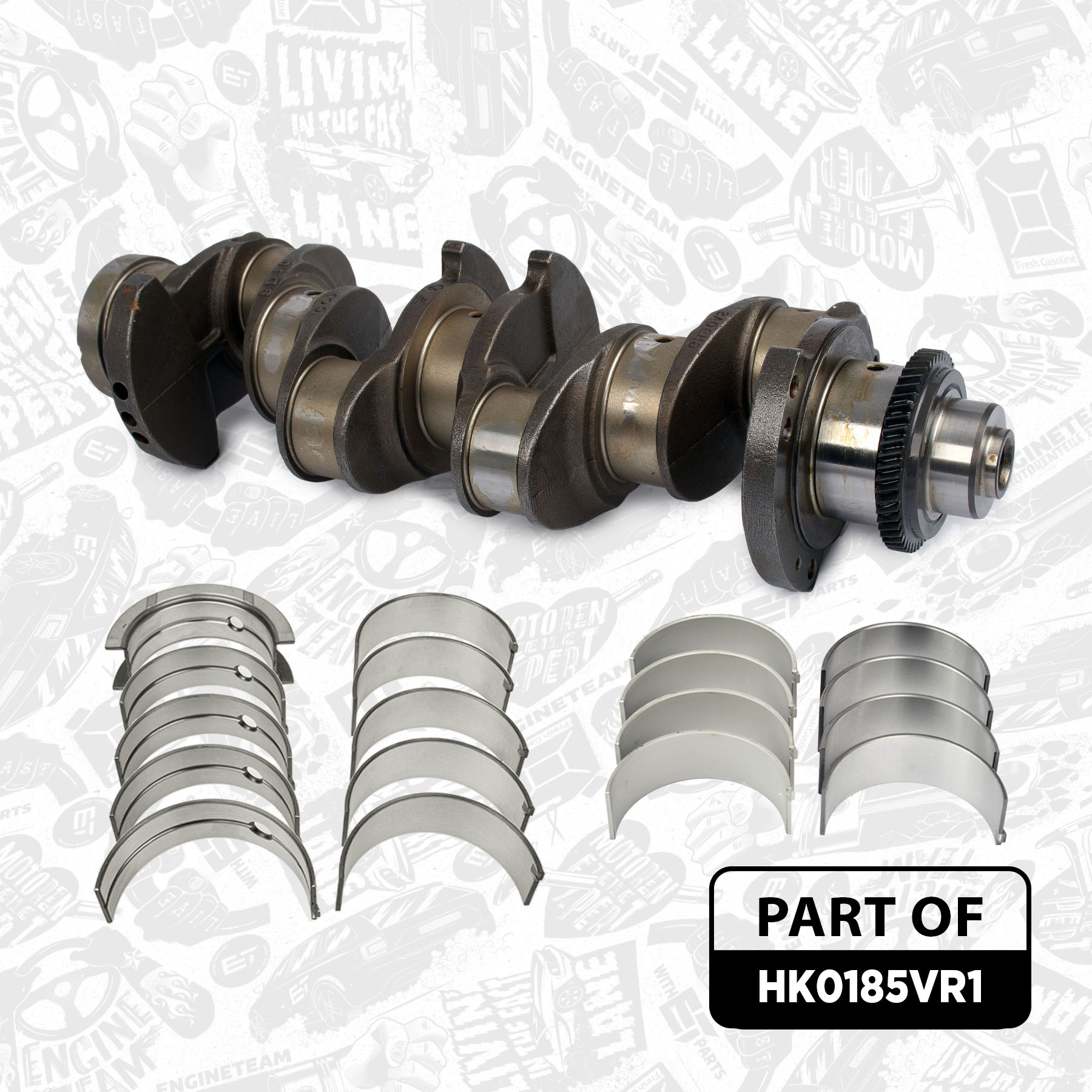 Crankshaft kit - HK0185VR1 ET ENGINETEAM - 504018150, 504049281 ...