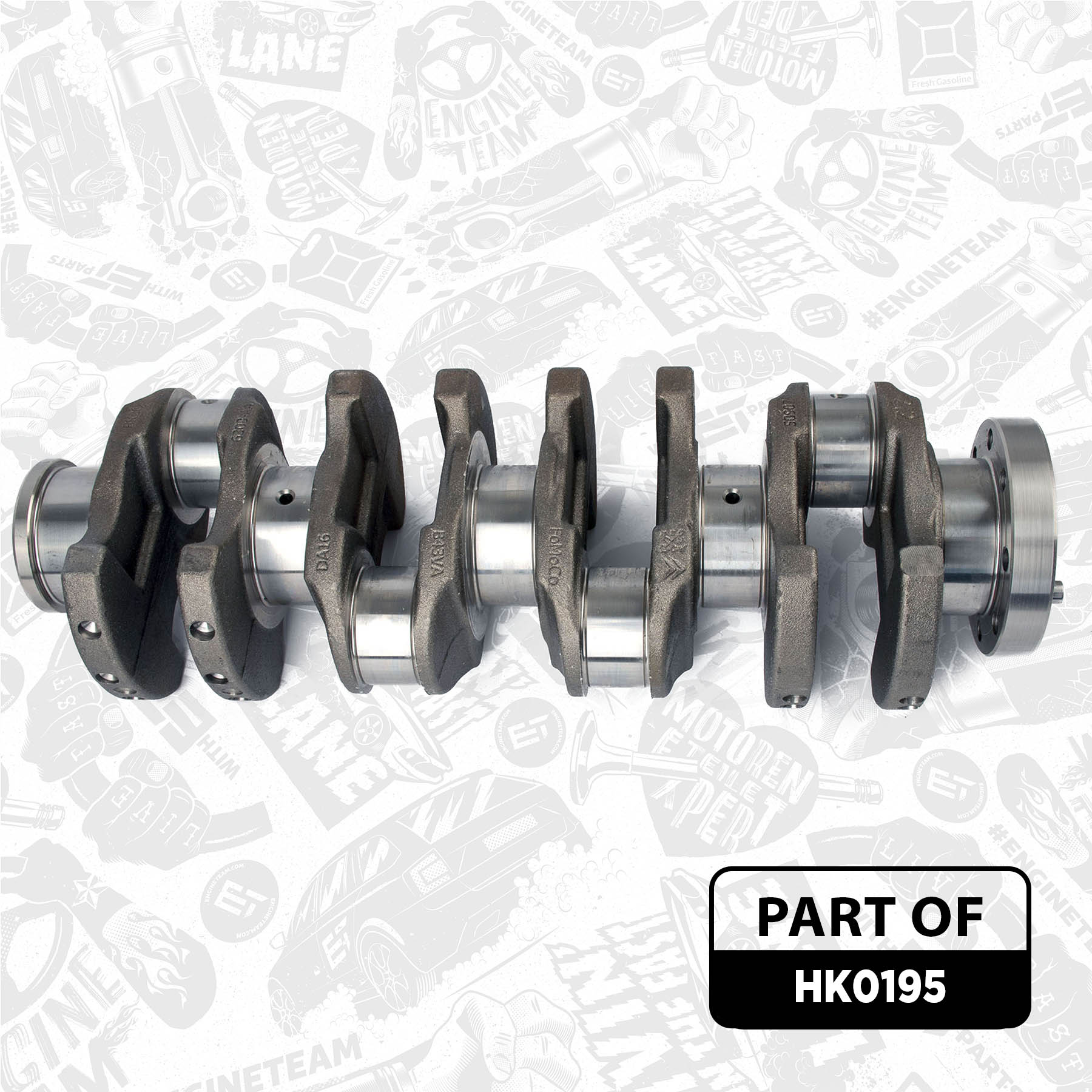 Crankshaft - HK0195 ET ENGINETEAM - 0603E3, BK2Q-6300-AA, 0603E4 | K ...