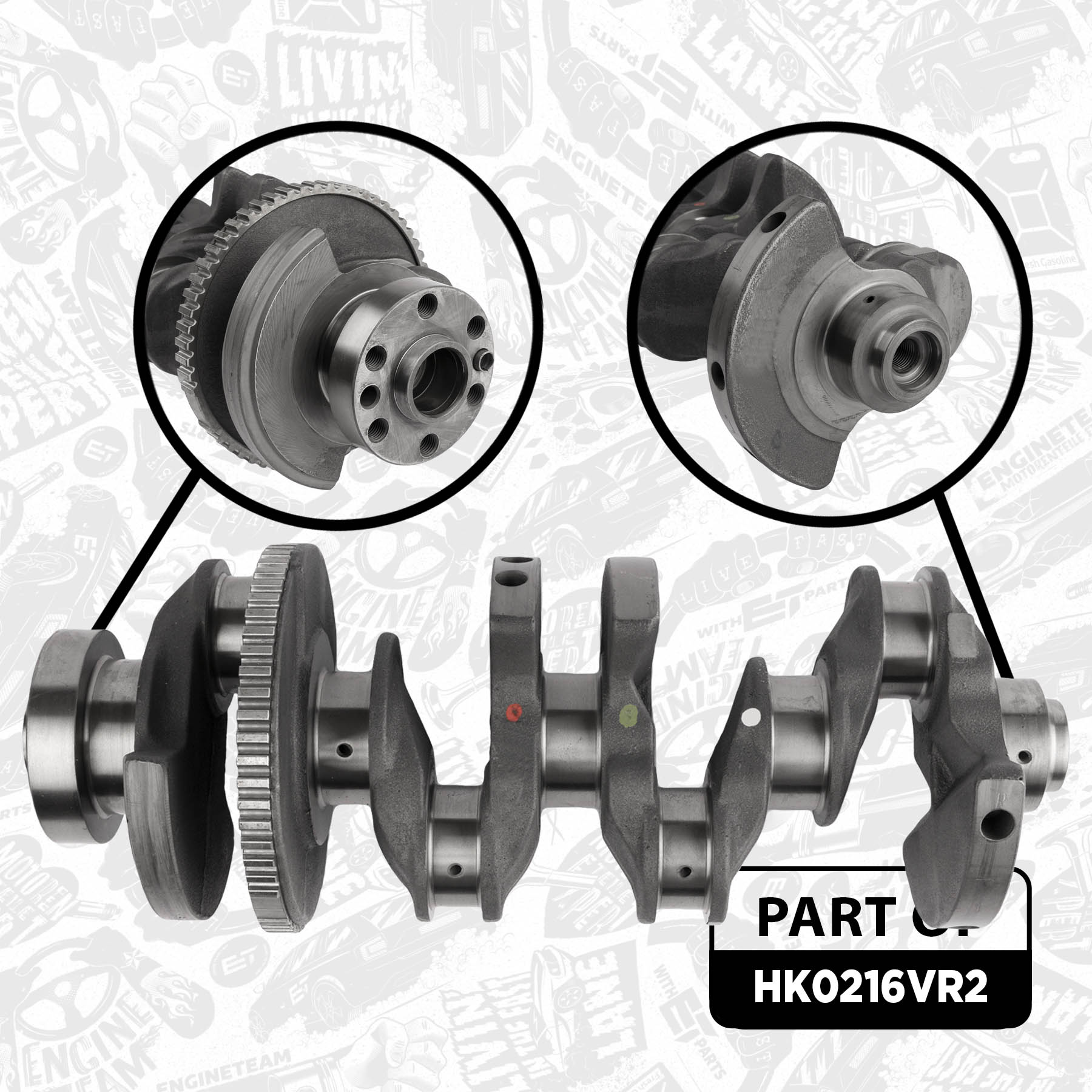 Repair Kit, crankshaft - HK0216VR2 ET ENGINETEAM - 11217516040 ...