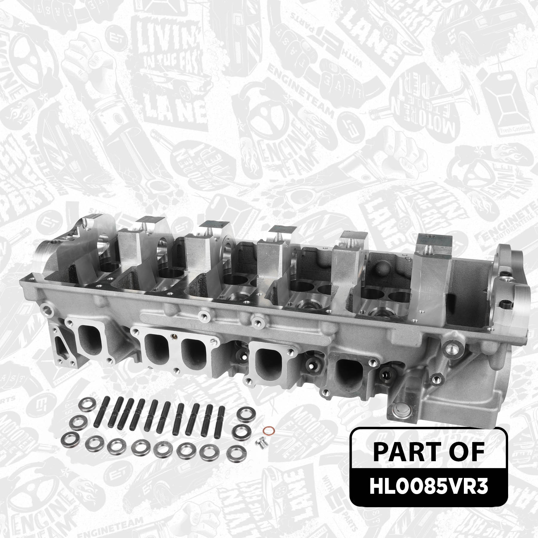 Cylinder Head set - HL0085VR3 ET ENGINETEAM - 070103063D, 070103063K ...