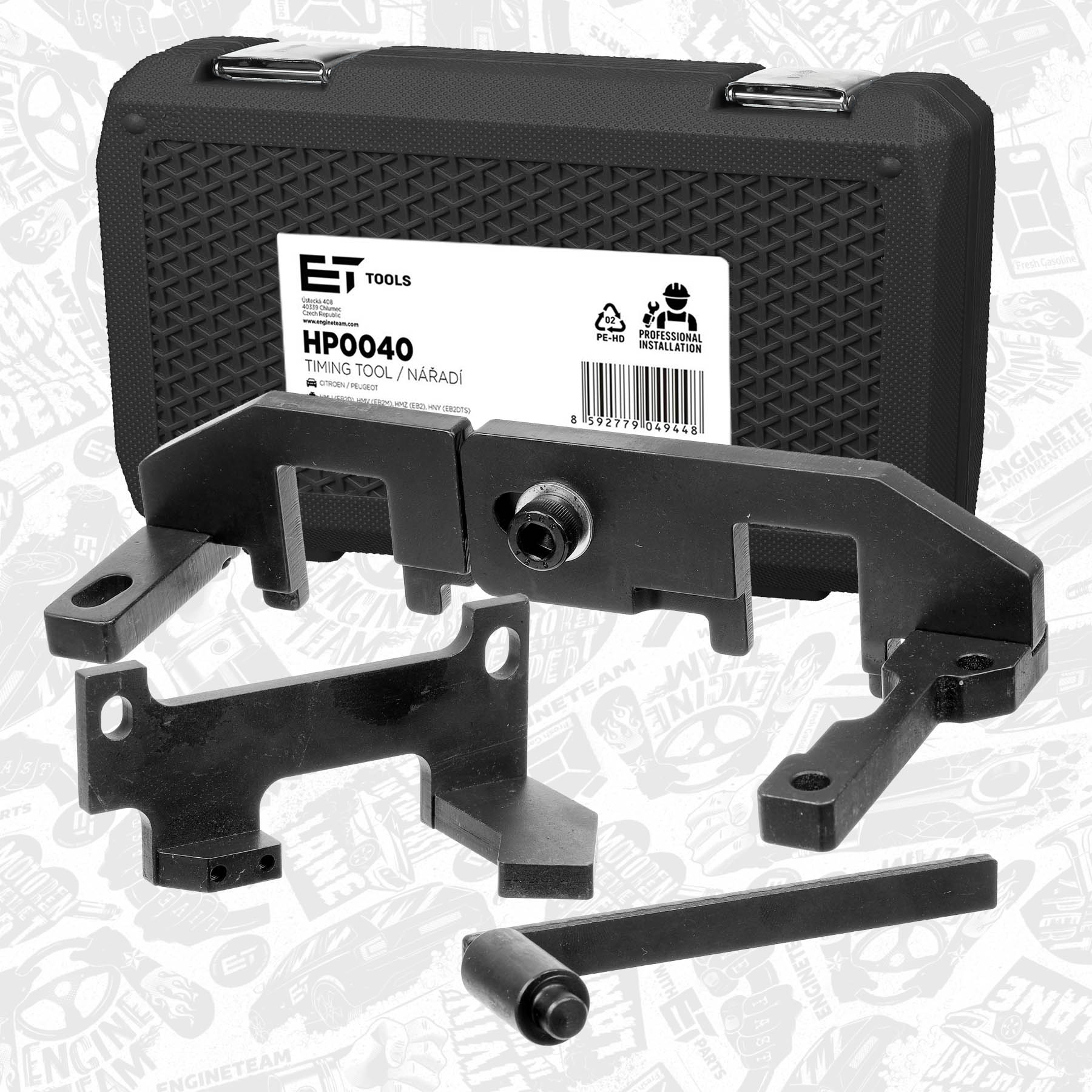 Adjustment Tool Kit, valve timing - HP0040 ET ENGINETEAM - 0109-2A ...