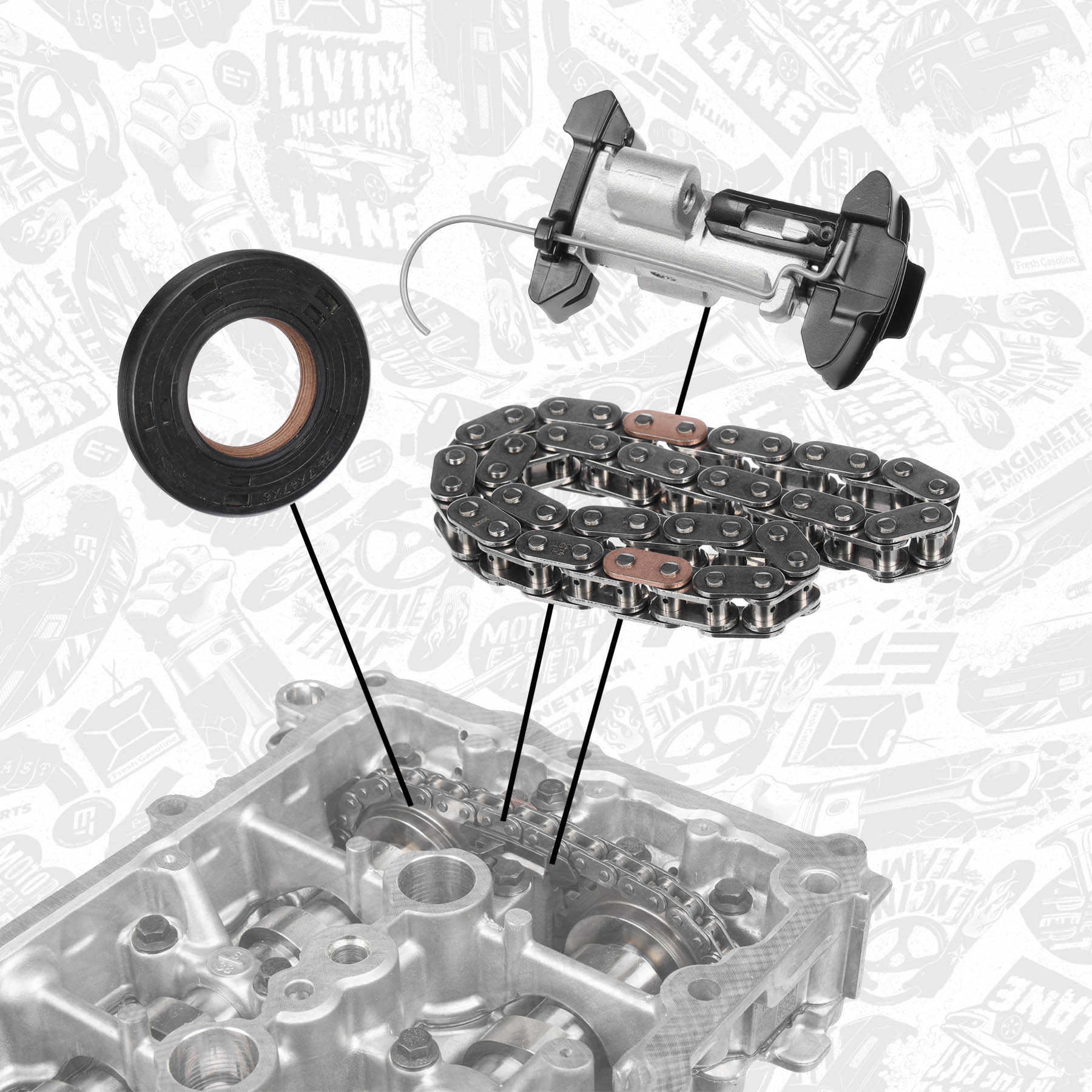 Camshaft Kit - HV0465 ET ENGINETEAM - 9830146880, JX6Q6E262BA, 2646856 ...