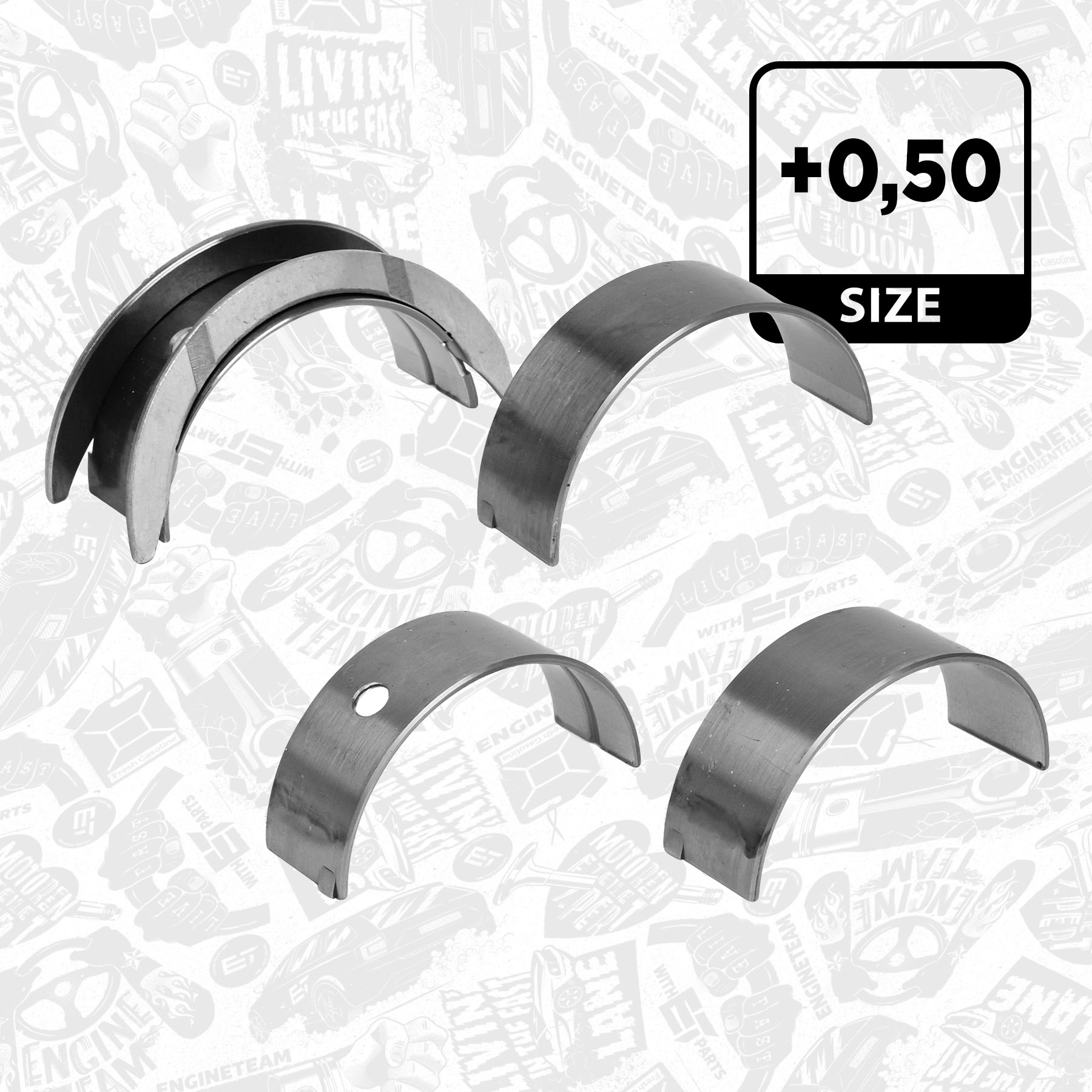 Crankshaft Bearing Set - LH001050 ET ENGINETEAM - 37130620, MB5444AM ...