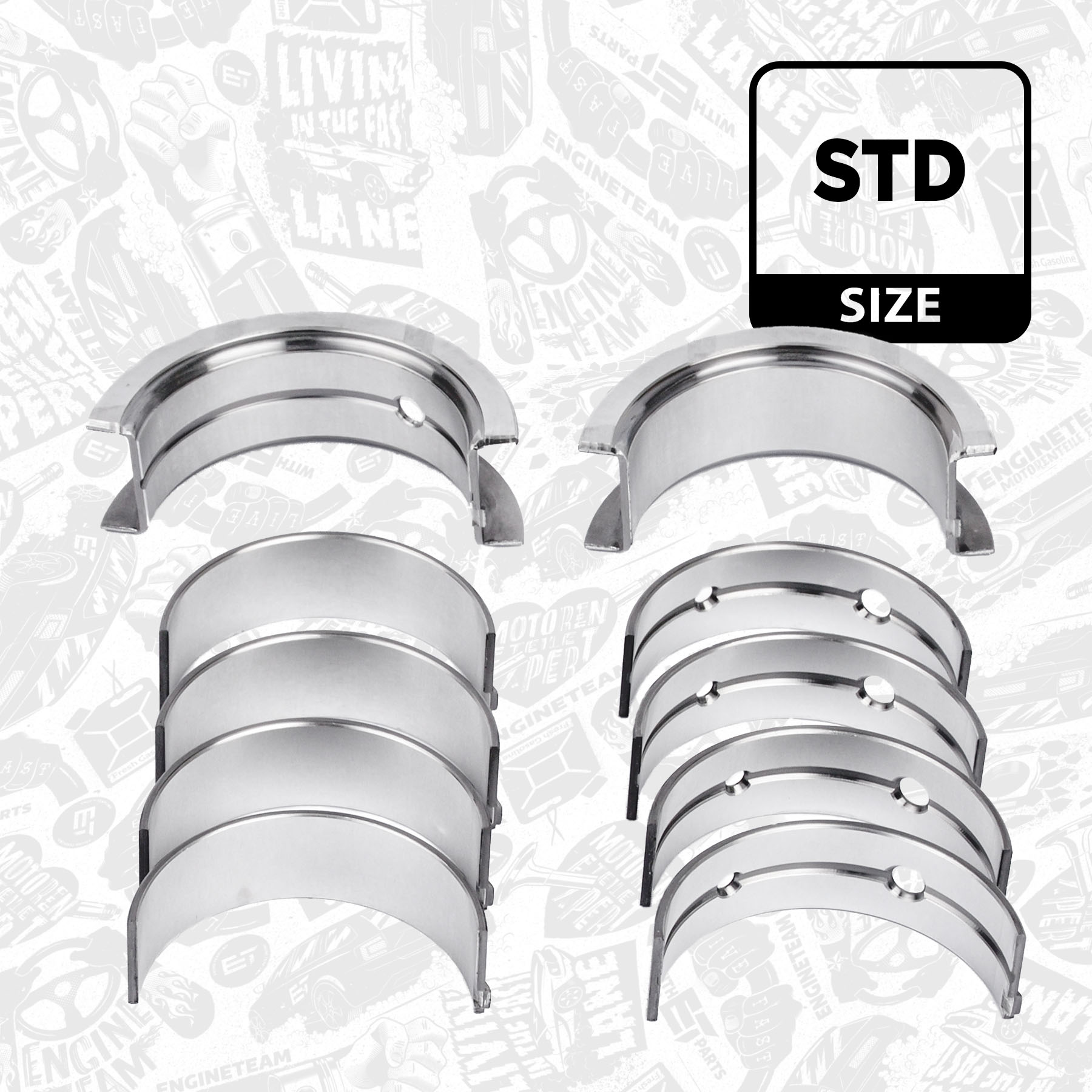 Crankshaft Bearing Set - LH002100 ET ENGINETEAM - 21020-27900 ...