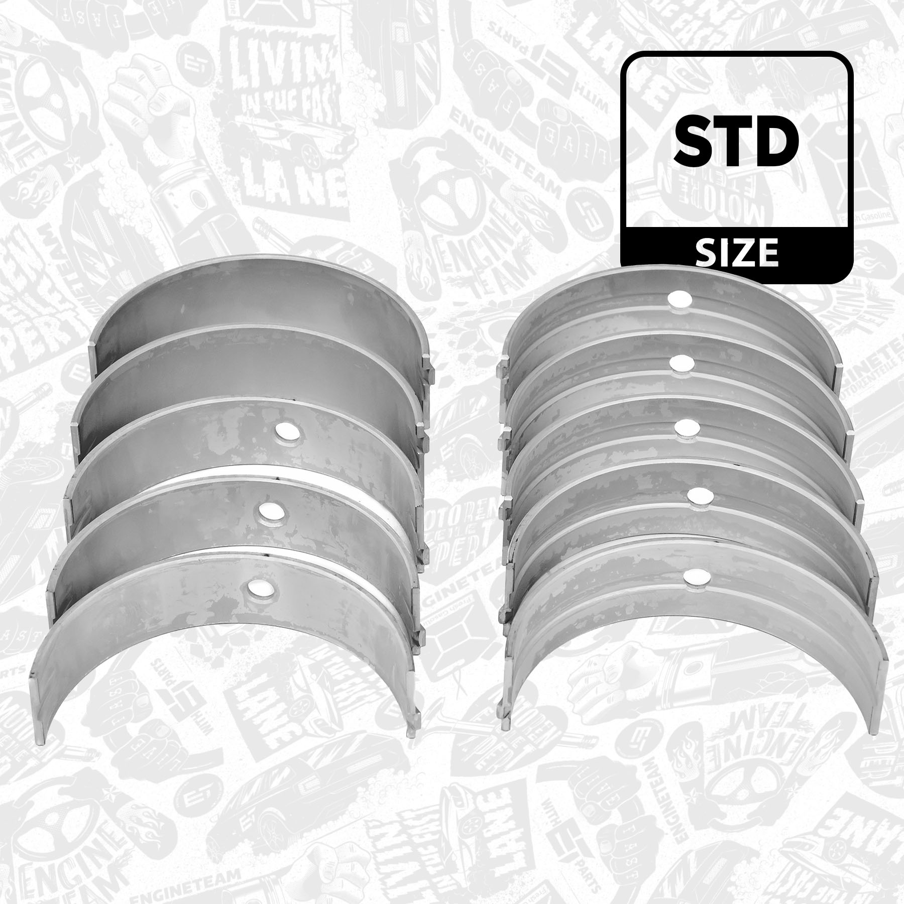 Crankshaft Bearing Set - LH003600 ET ENGINETEAM - 11071-51010, 11701 ...