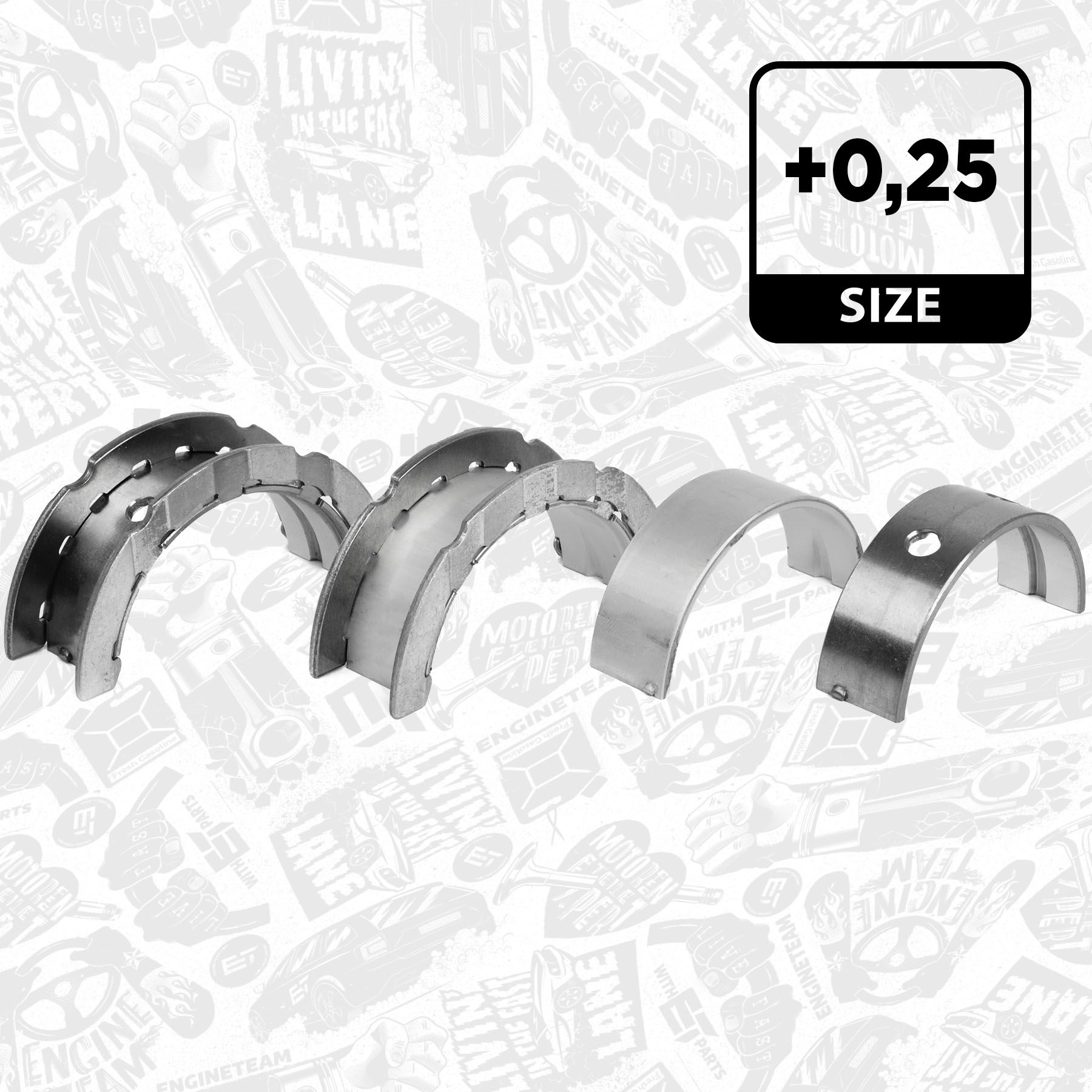 Crankshaft Bearing Set - LH003825 ET ENGINETEAM - 77953610, MB7781SM ...