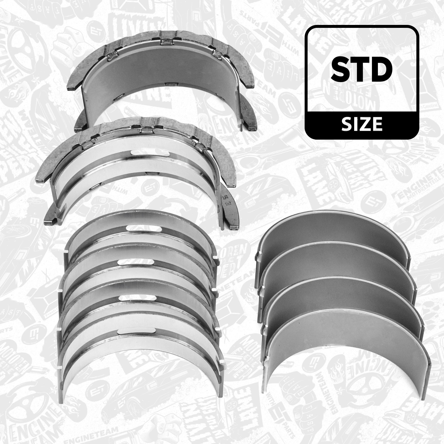 Crankshaft Bearing Set - LH004100 ET ENGINETEAM - 6510330101 ...