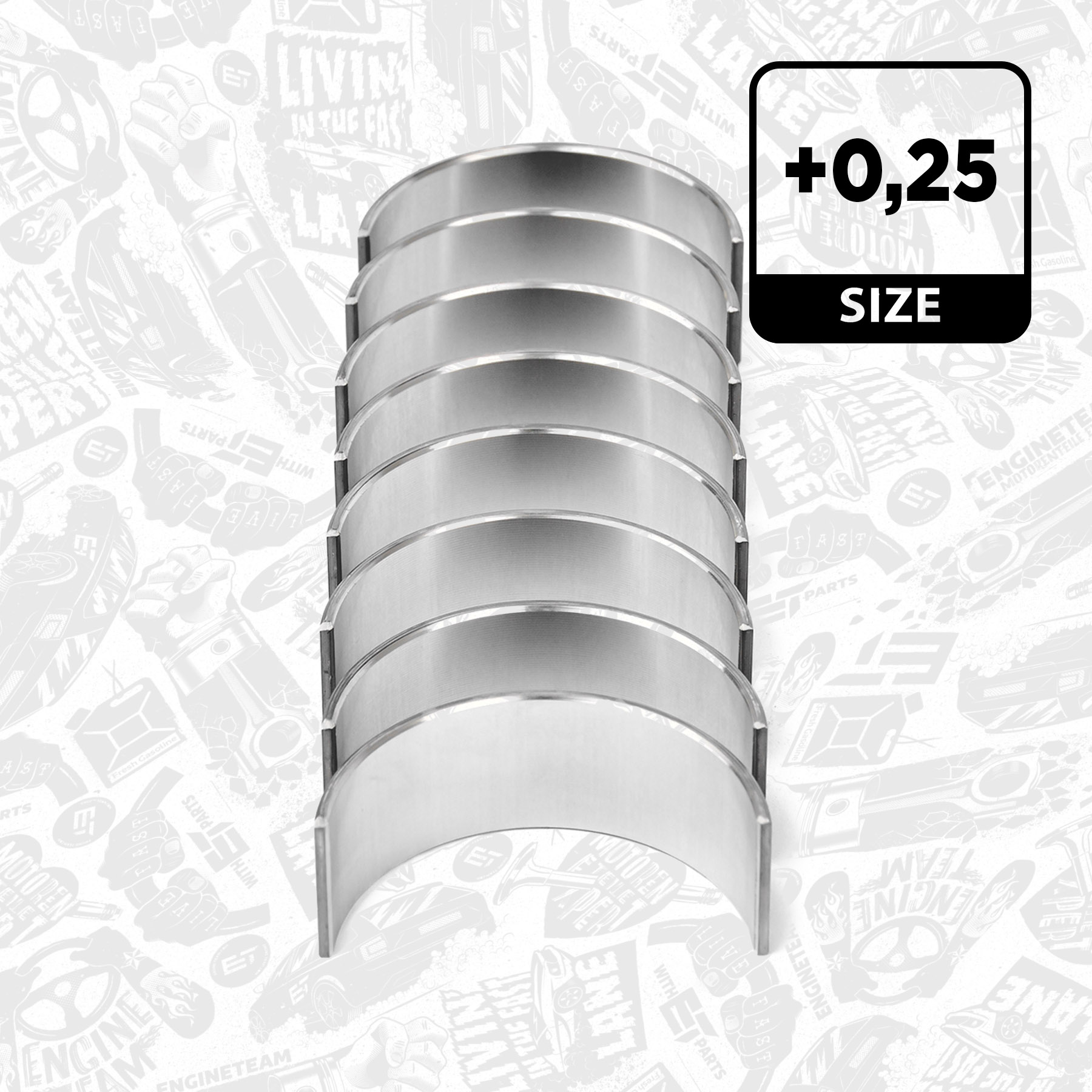 Connecting Rod Bearing Set - LP002525 ET ENGINETEAM - AEB4100780.25MM ...