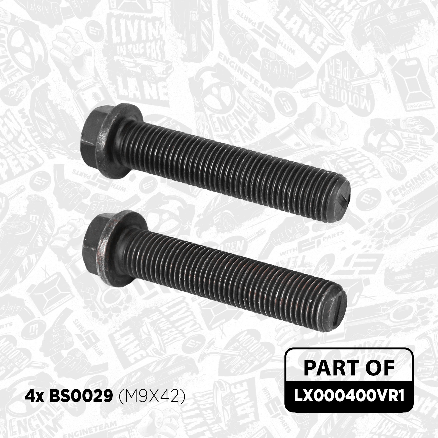 Bearing set + conrod bolts - LX000400VR1 ET ENGINETEAM - 8200019804 ...