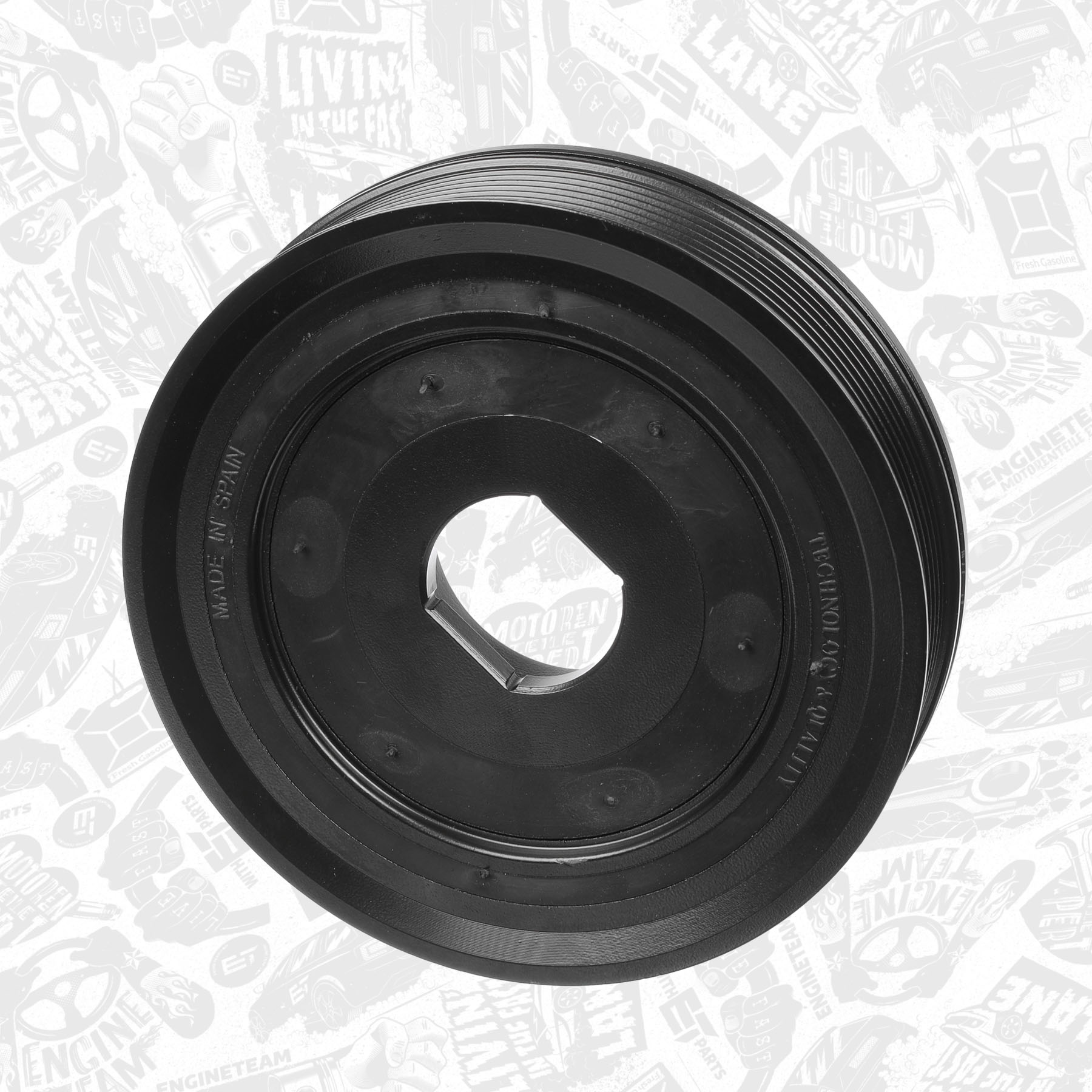 Belt Pulley, crankshaft - PC0010 ET ENGINETEAM - 8200767762, 8200361247 ...