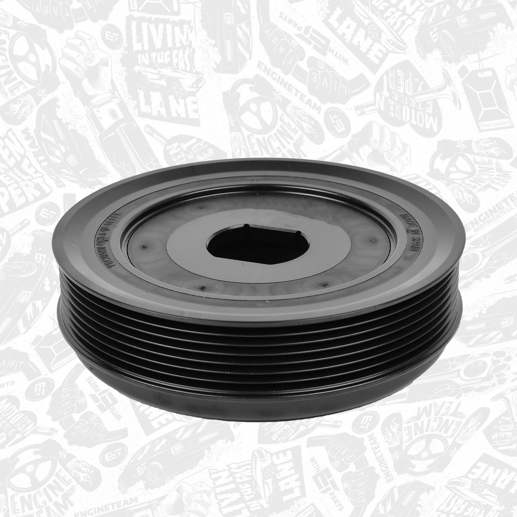 Belt Pulley, crankshaft - PC0017 ET ENGINETEAM - 8200805671, 93168039 ...