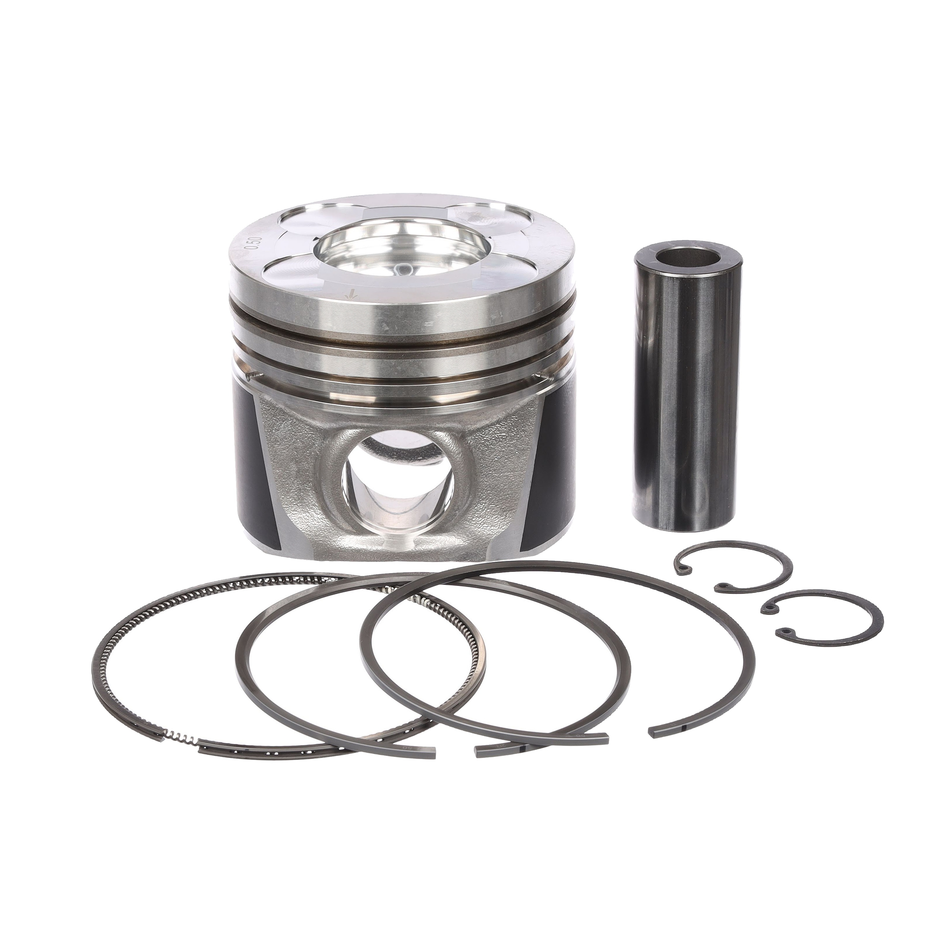 Piston with rings and pin - PM005400 ET ENGINETEAM - A2010-EB30A, A2010 ...