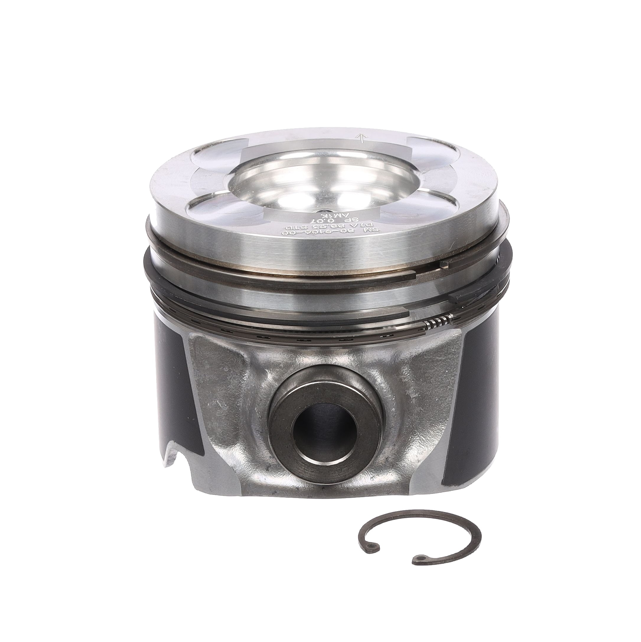 Piston with rings and pin - PM005500 ET ENGINETEAM - A2010-EC00B, A2010 ...