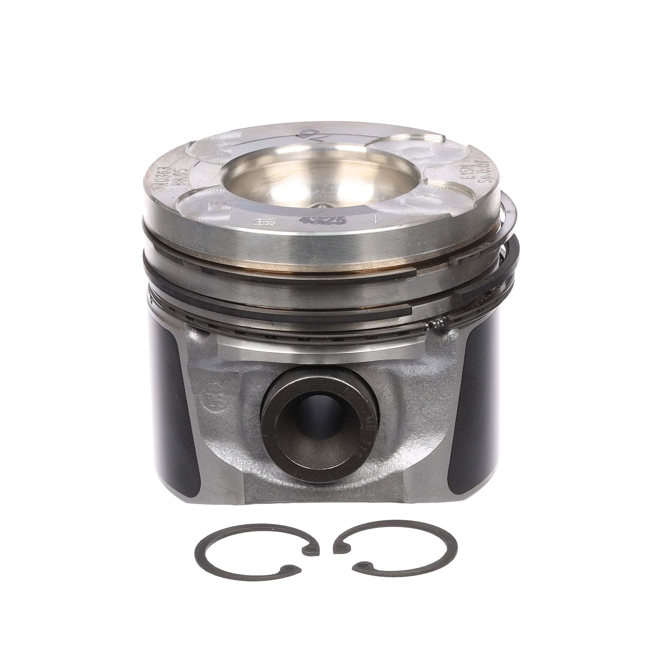 Piston with rings and pin - PM005600 ET ENGINETEAM - A2010-5X00A, A2010 ...
