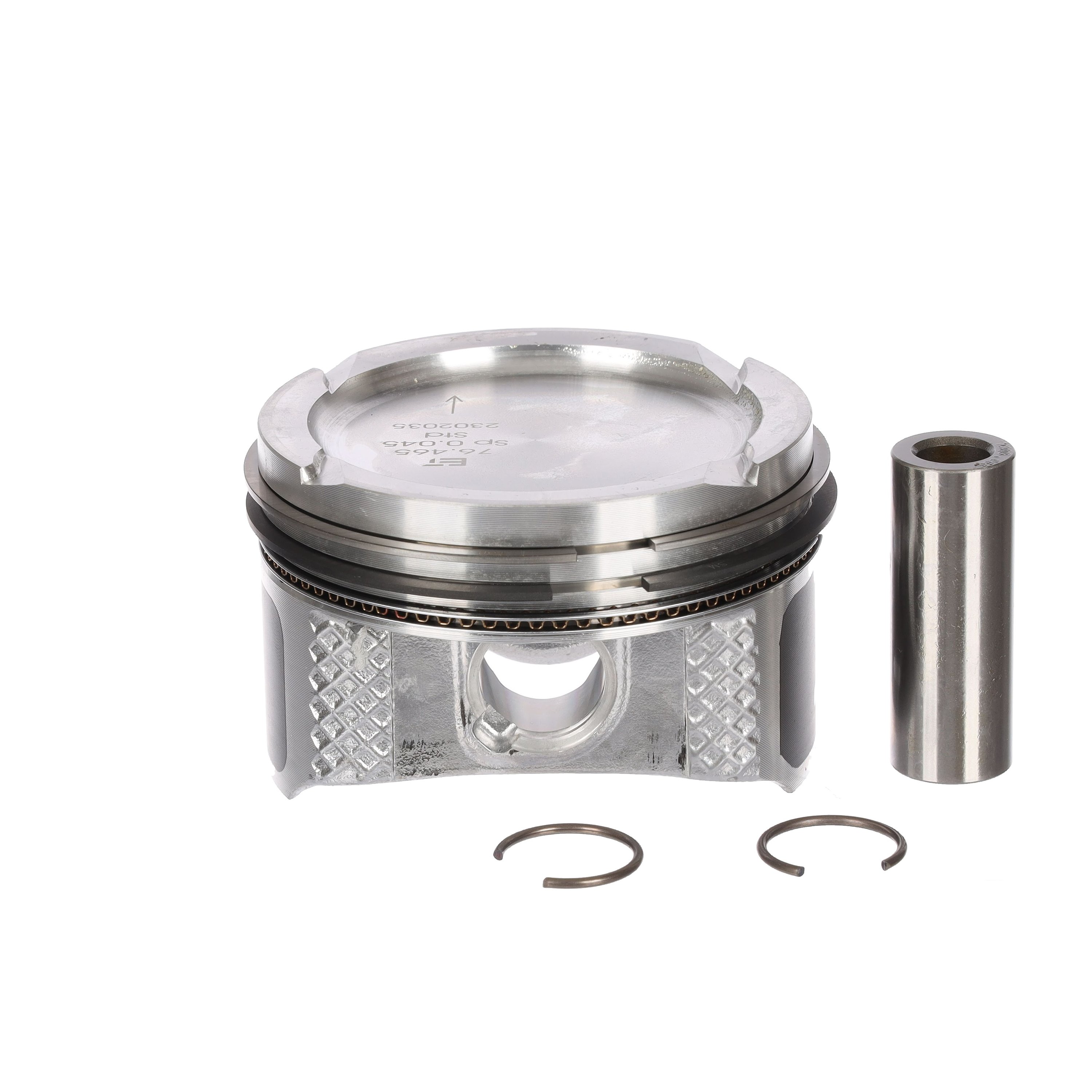 Piston with rings and pin - PM005700 ET ENGINETEAM - 03E107103G ...
