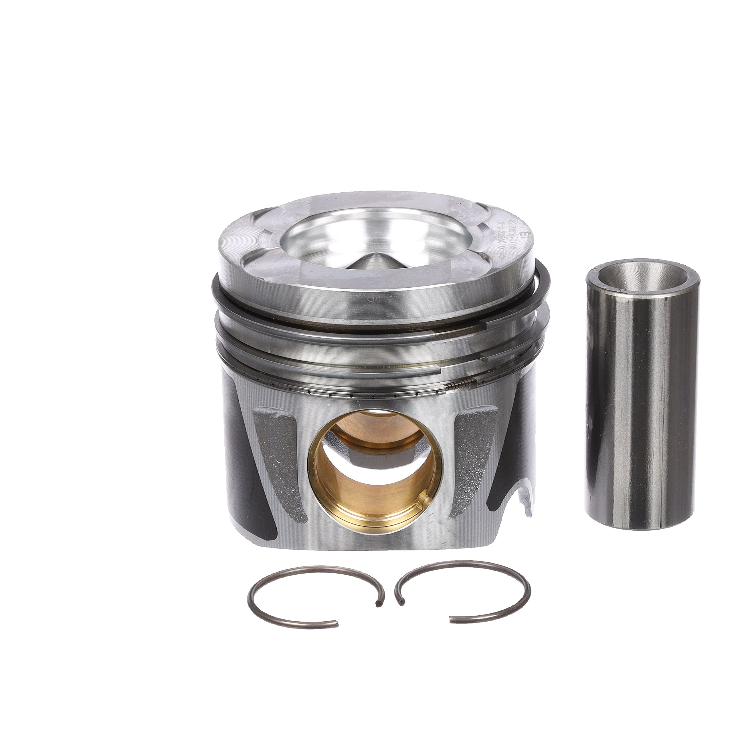 Piston with rings and pin - PM006500 ET ENGINETEAM - A6510300417 ...