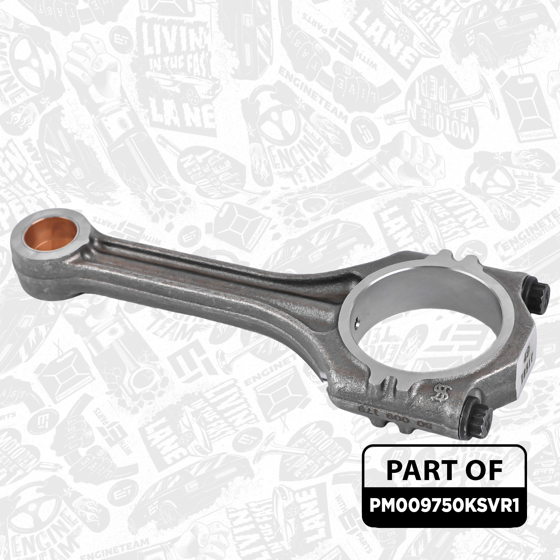 Piston Set - PM009750KSVR1 ET ENGINETEAM - 03C103383AE, 03C109287F ...