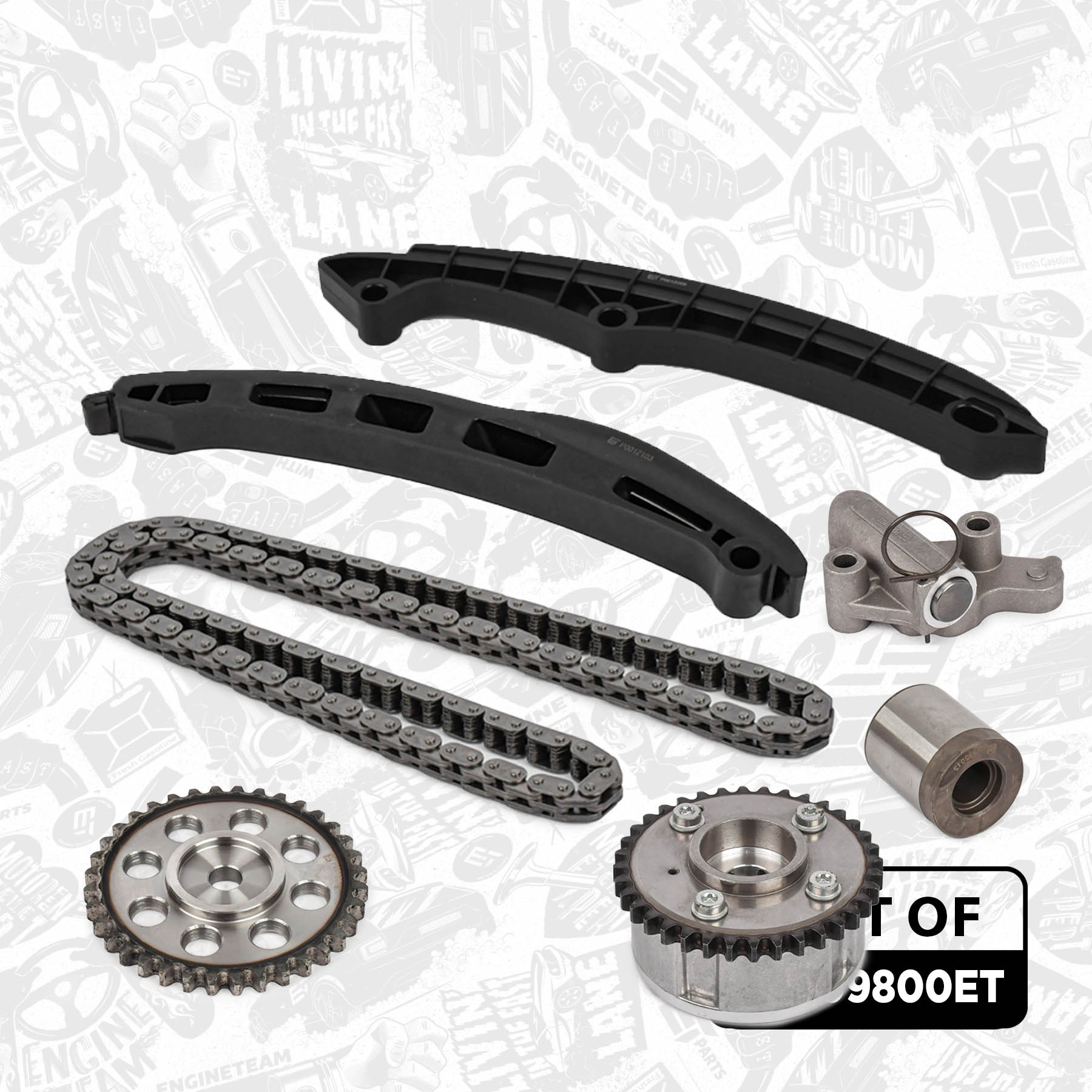 Piston kit - PM009800ET ET ENGINETEAM - 03C107065AQ, 03C107065AS ...