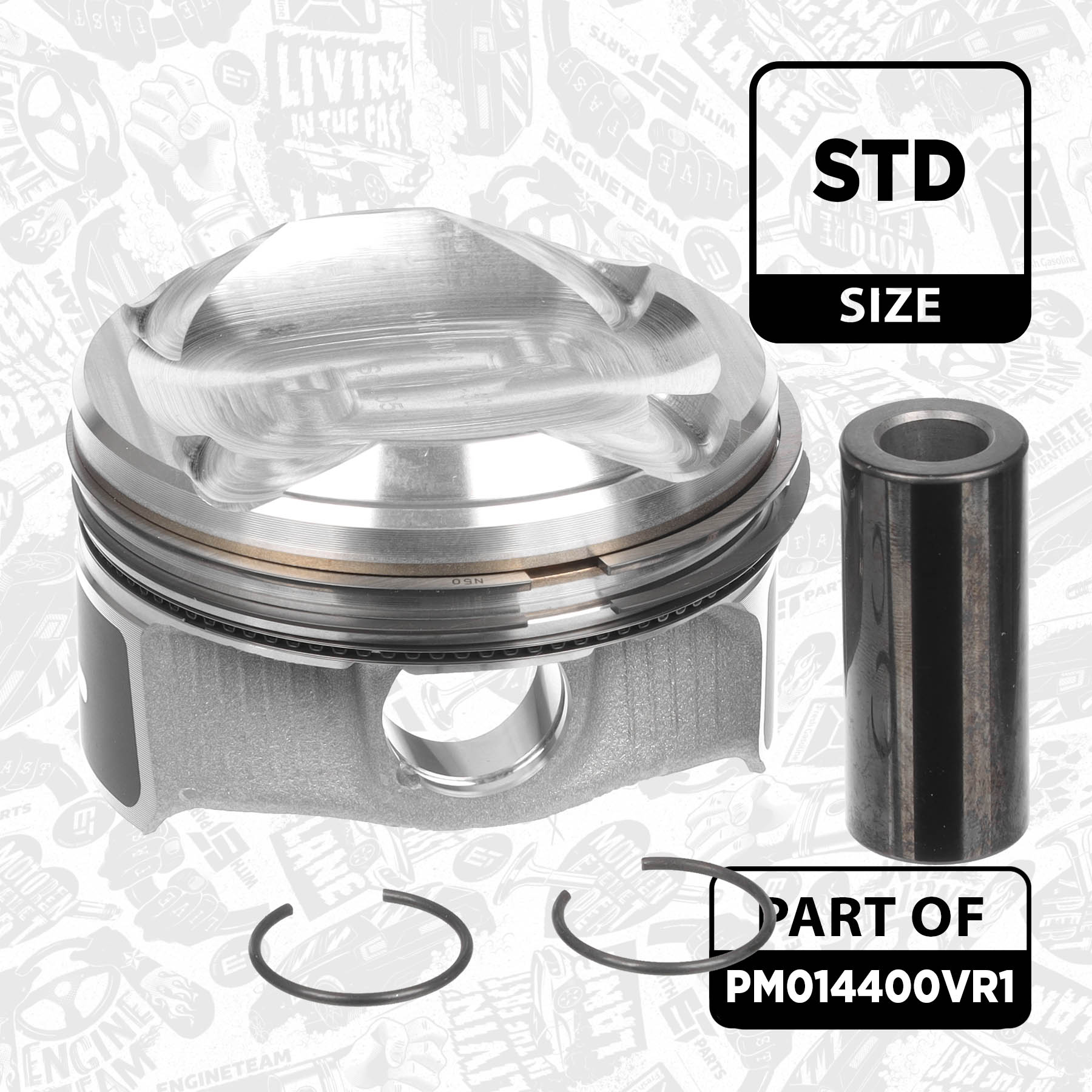 Piston Set - PM014400VR1 ET ENGINETEAM - 1610815680 | K MOTORSHOP s.r.o.