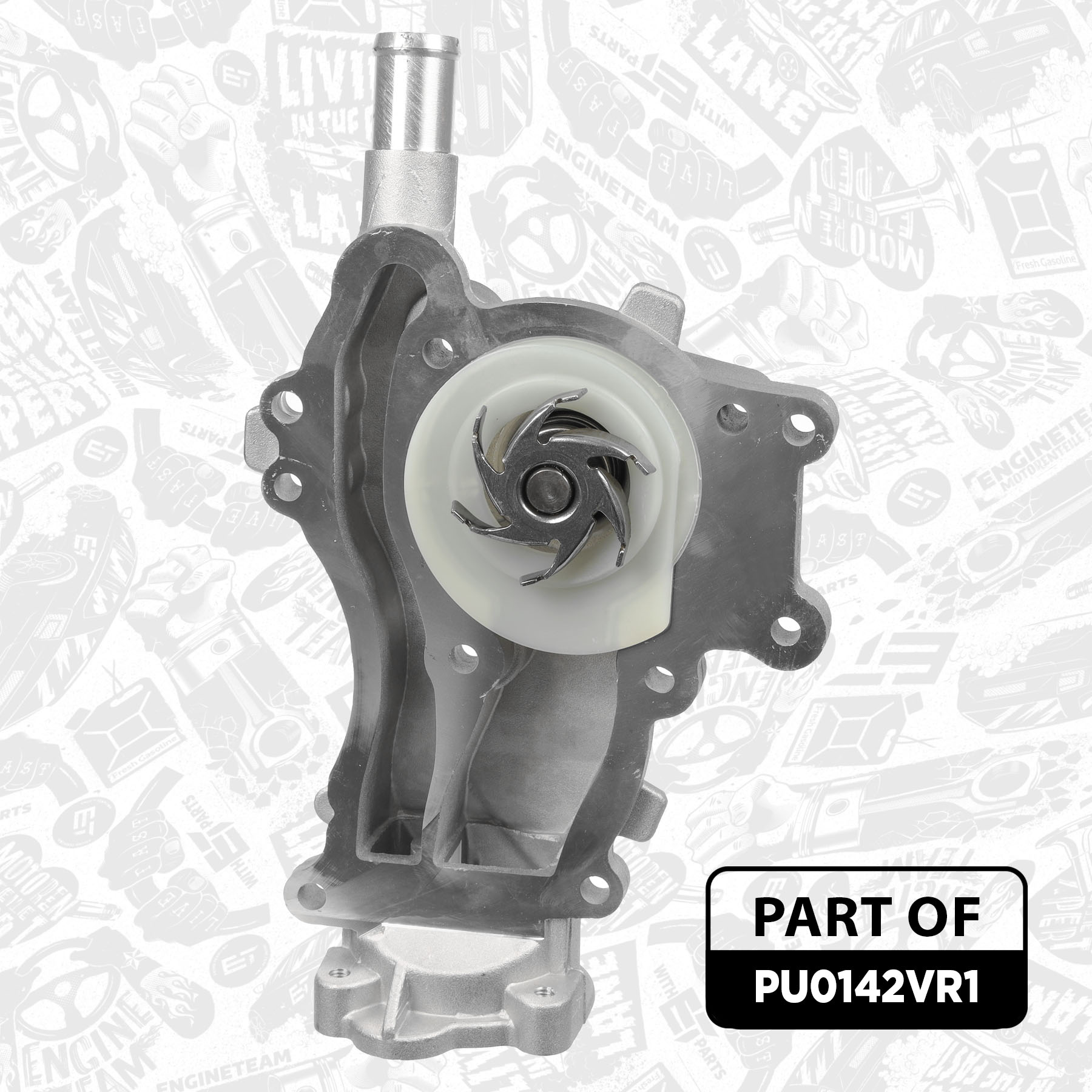 Oil pump 1,2/1,4 /with water pump+thermostat - PU0142VR1 ET ENGINETEAM ...
