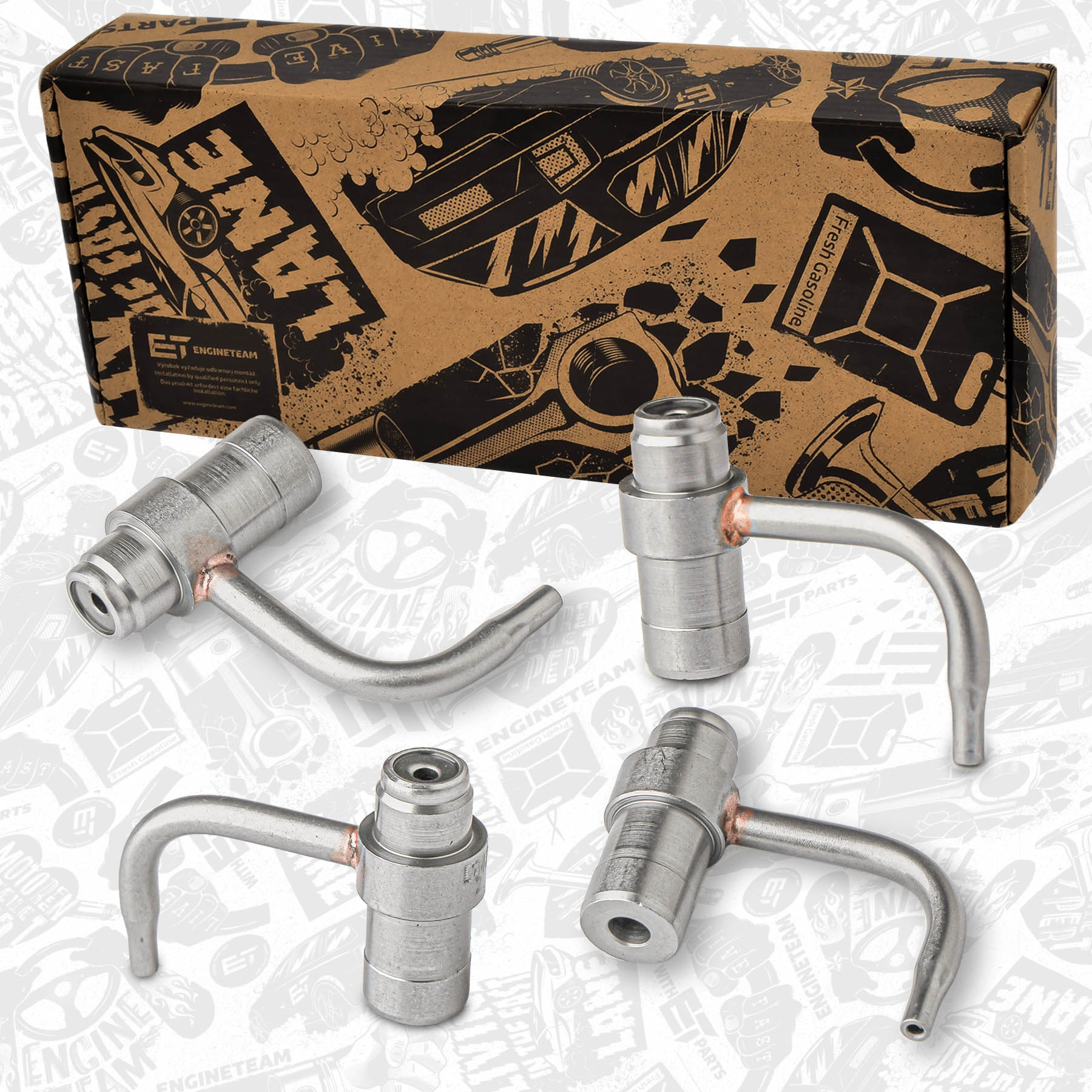 Oil Jet, piston underside cooling 4 pcs - PU0144VR1 ET ENGINETEAM ...