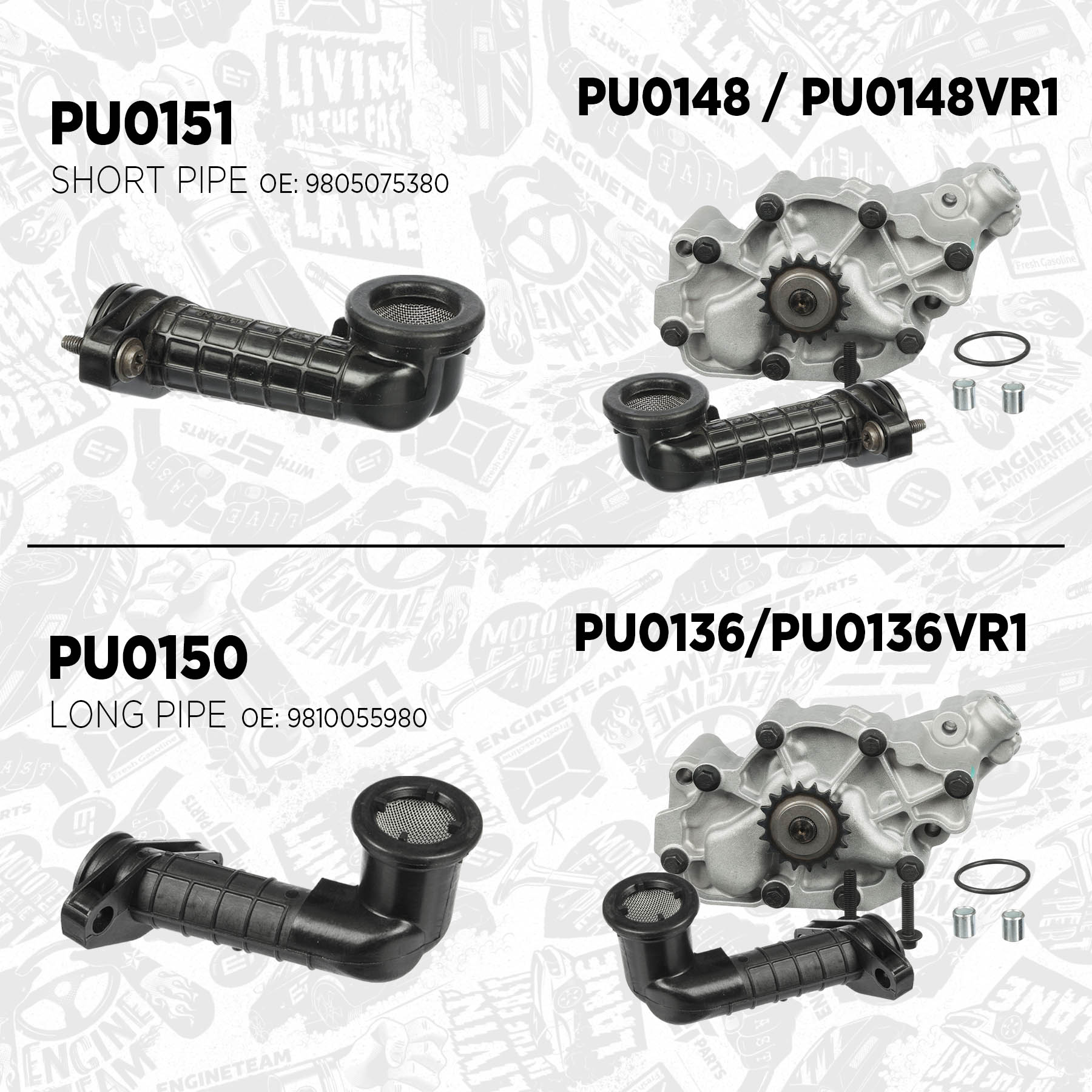 Oil Pump Pickup Tube - PU0150 ET ENGINETEAM - 9810055980 | K MOTORSHOP ...