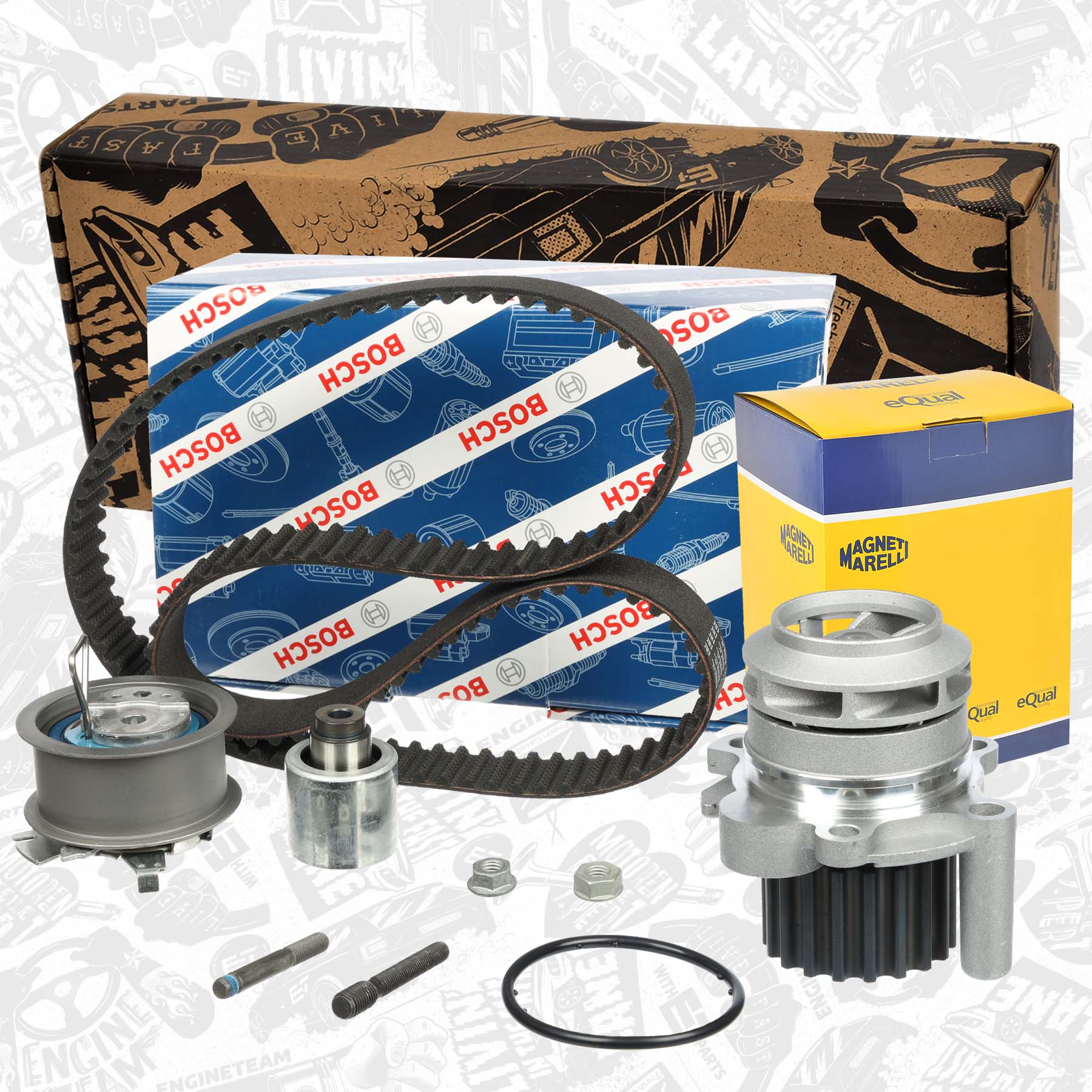 Water Pump & Timing Belt Kit - RM0011VR3 ET ENGINETEAM - 038121011C ...
