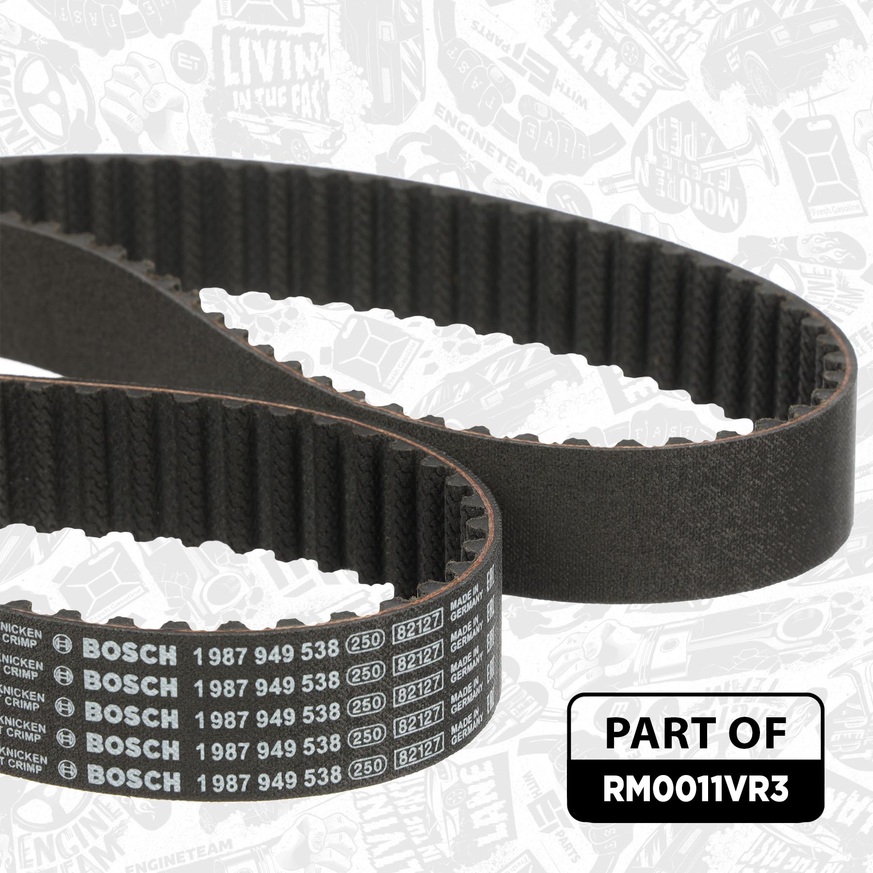 Water Pump & Timing Belt Kit - RM0011VR3 ET ENGINETEAM - 038121011C ...