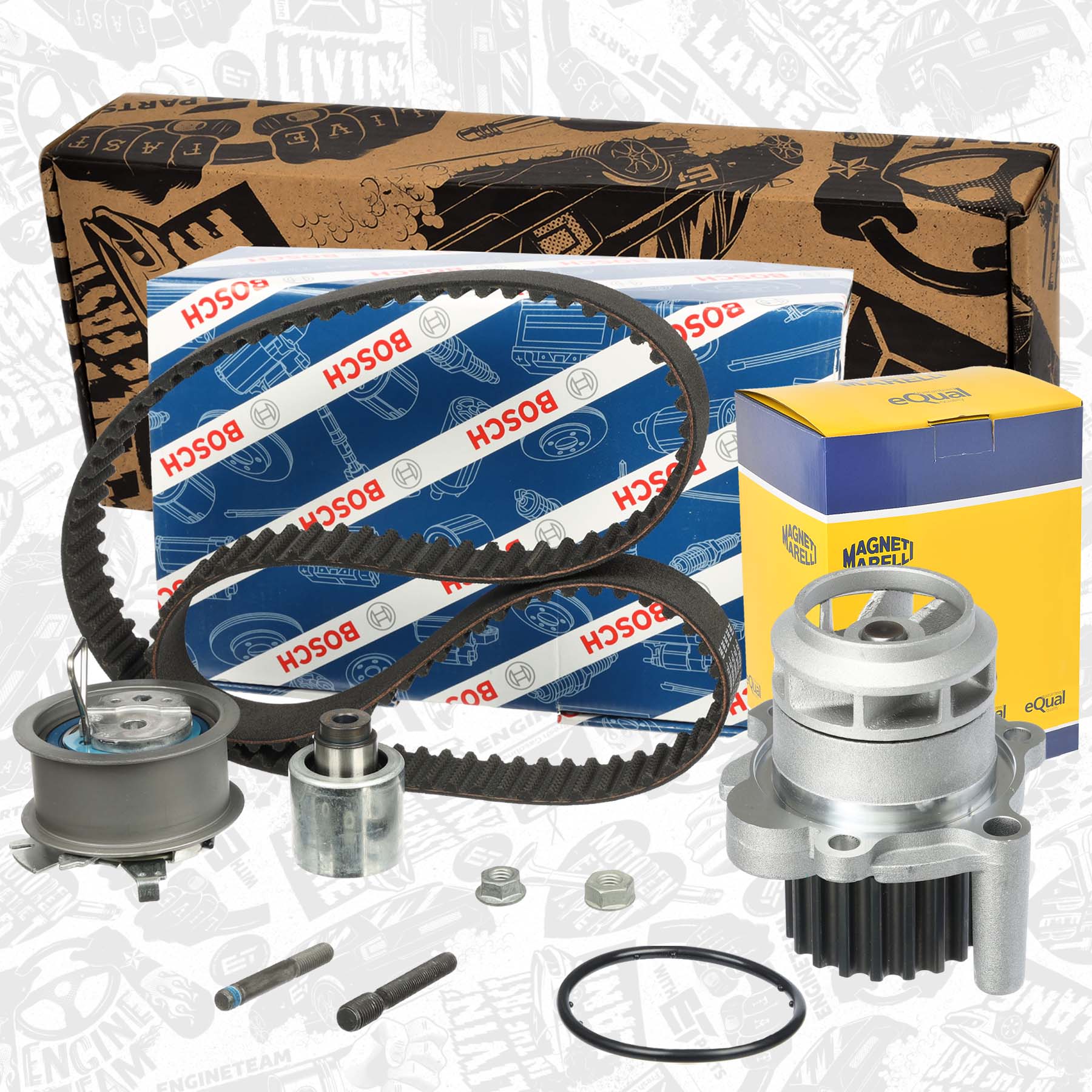 Water Pump & Timing Belt Kit - RM0012VR3 ET ENGINETEAM - 045121011F ...