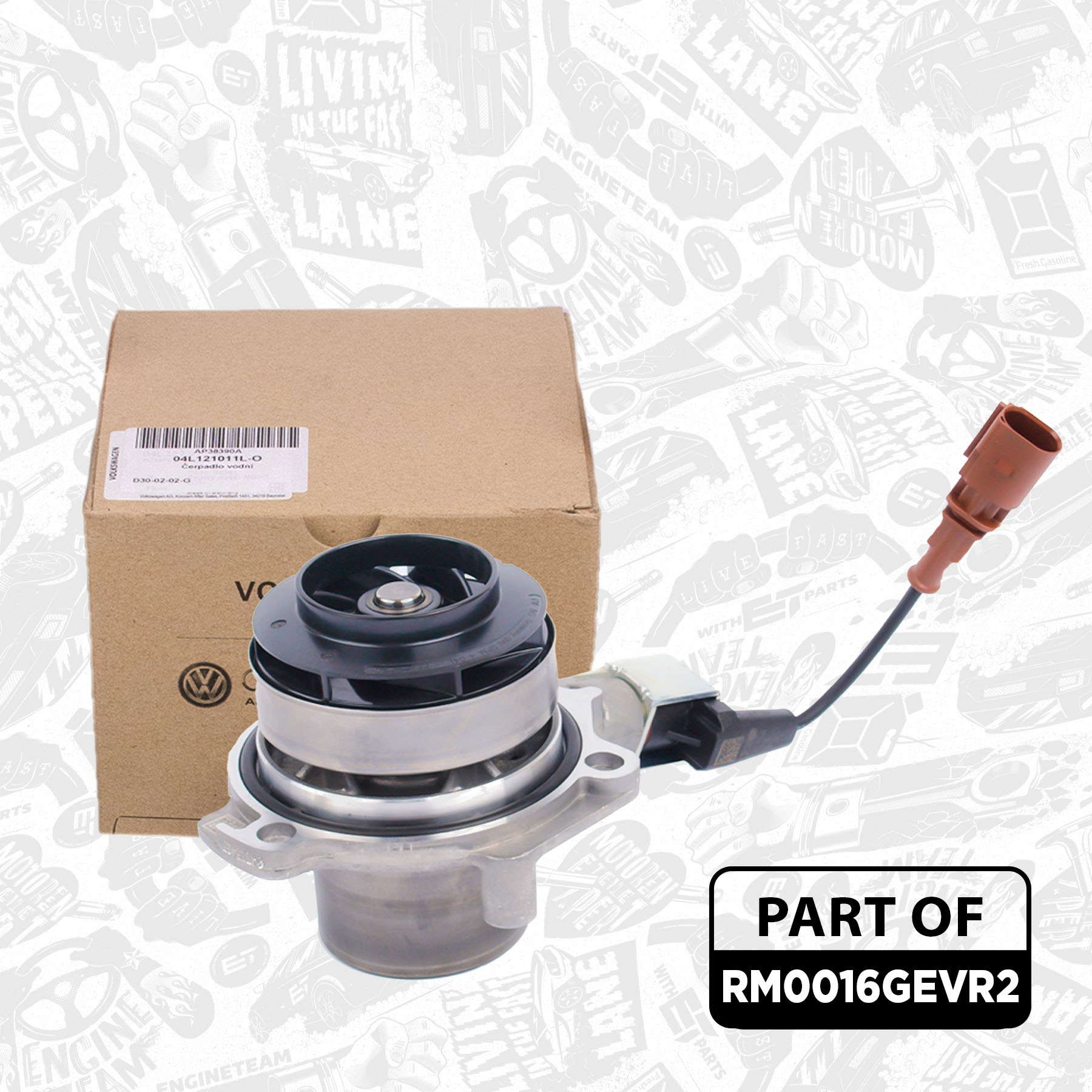 Water Pump & Timing Belt Kit - RM0016GEVR2 ET ENGINETEAM - 03L198119G ...