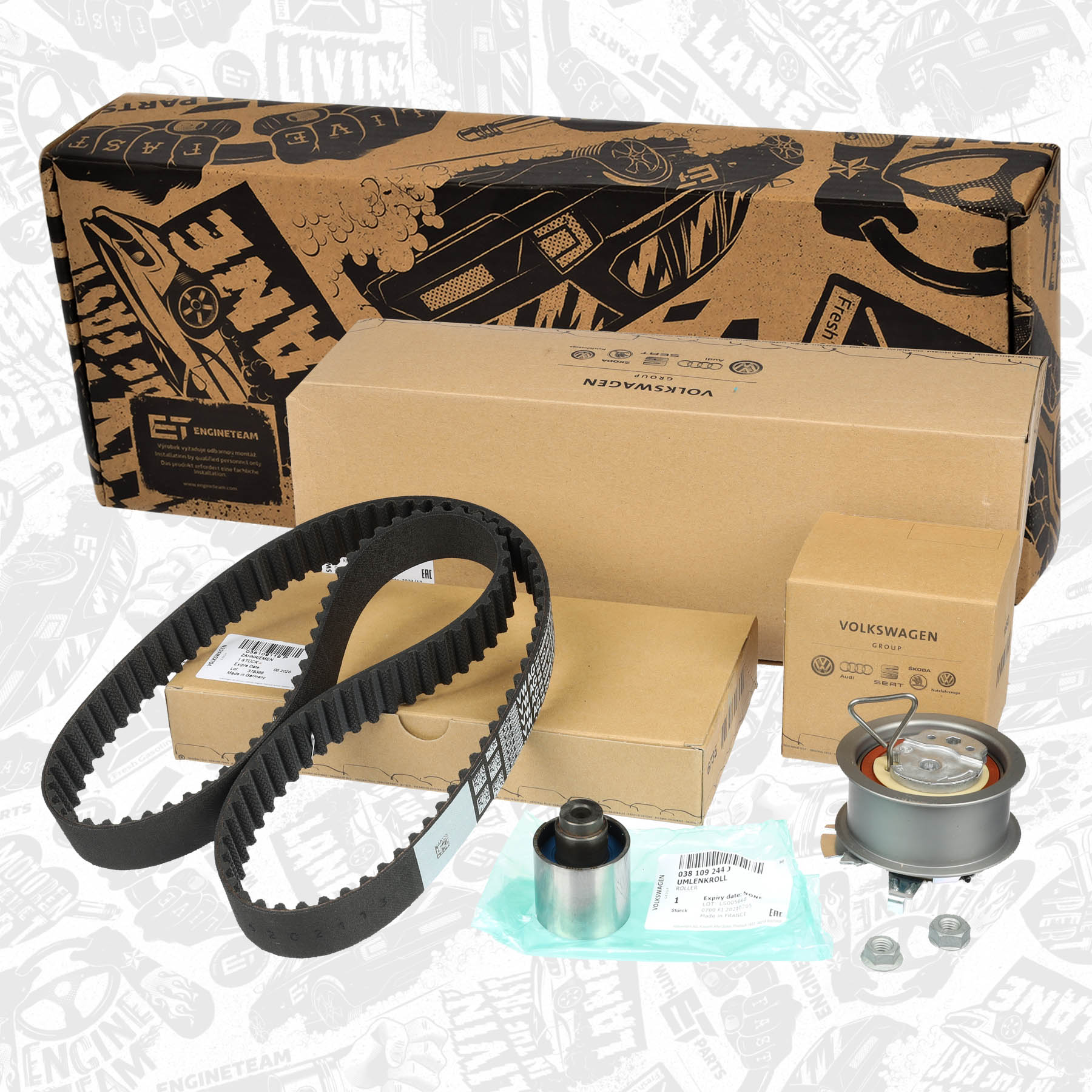 Timing Belt Kit - RM0019VR2 ET ENGINETEAM - 038198119A, 038198119C | K ...